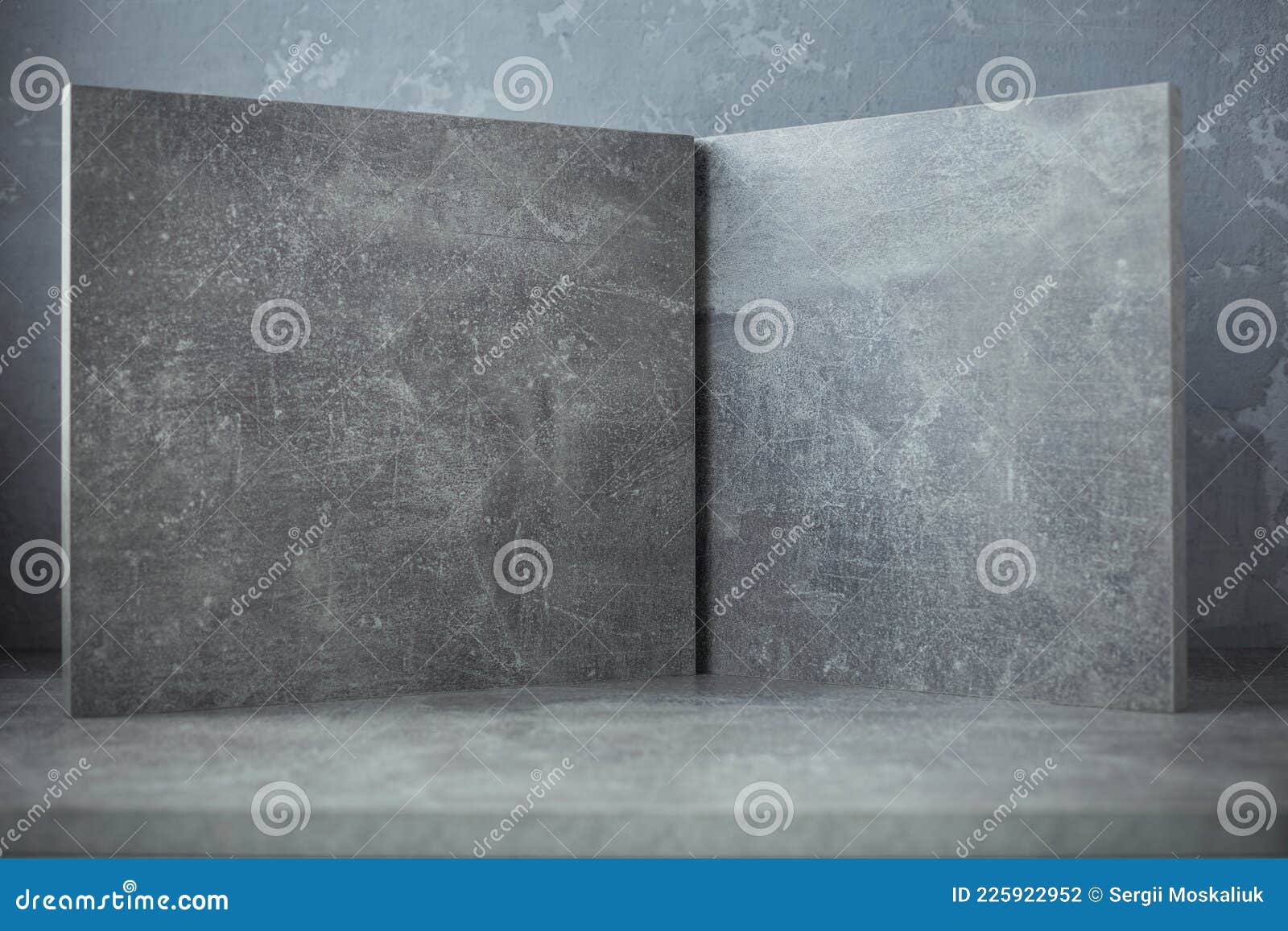 Abstract Painted Background Texture at Grey Table Top. Front View of ...