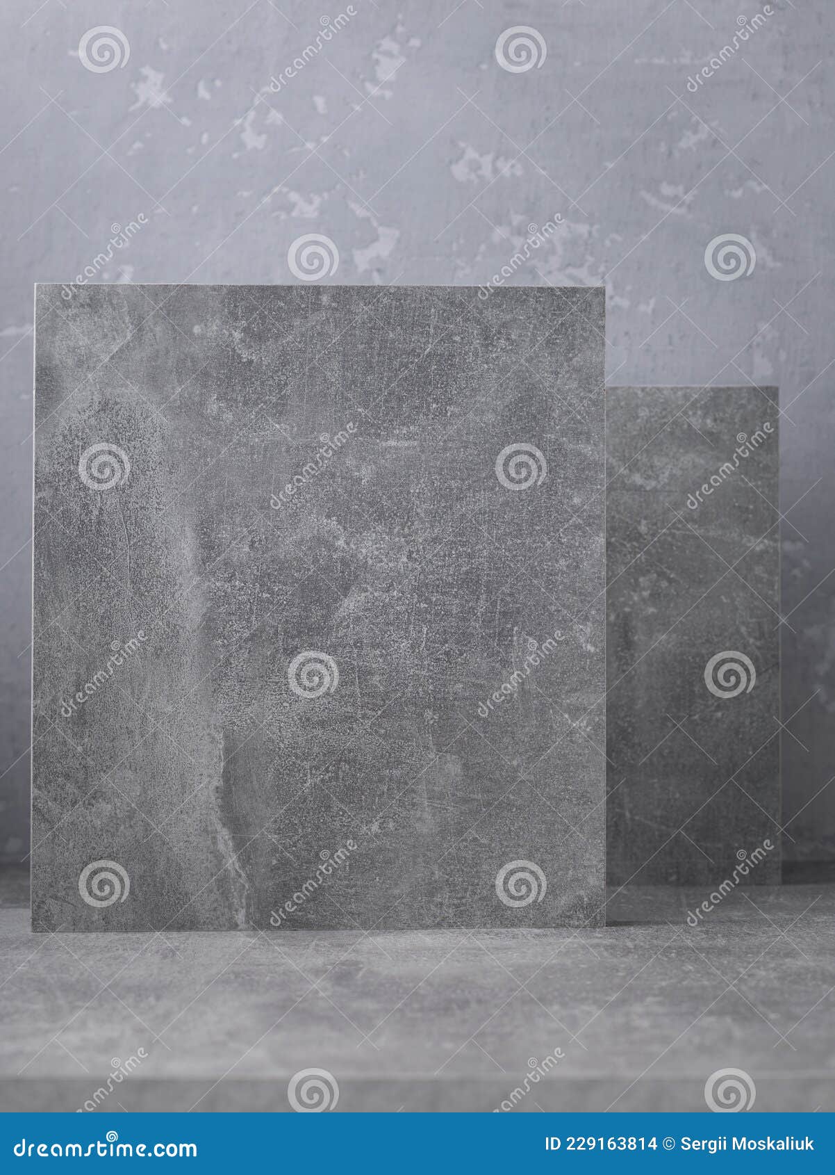 Abstract Painted Background Texture at Grey Table Top. Front View of ...