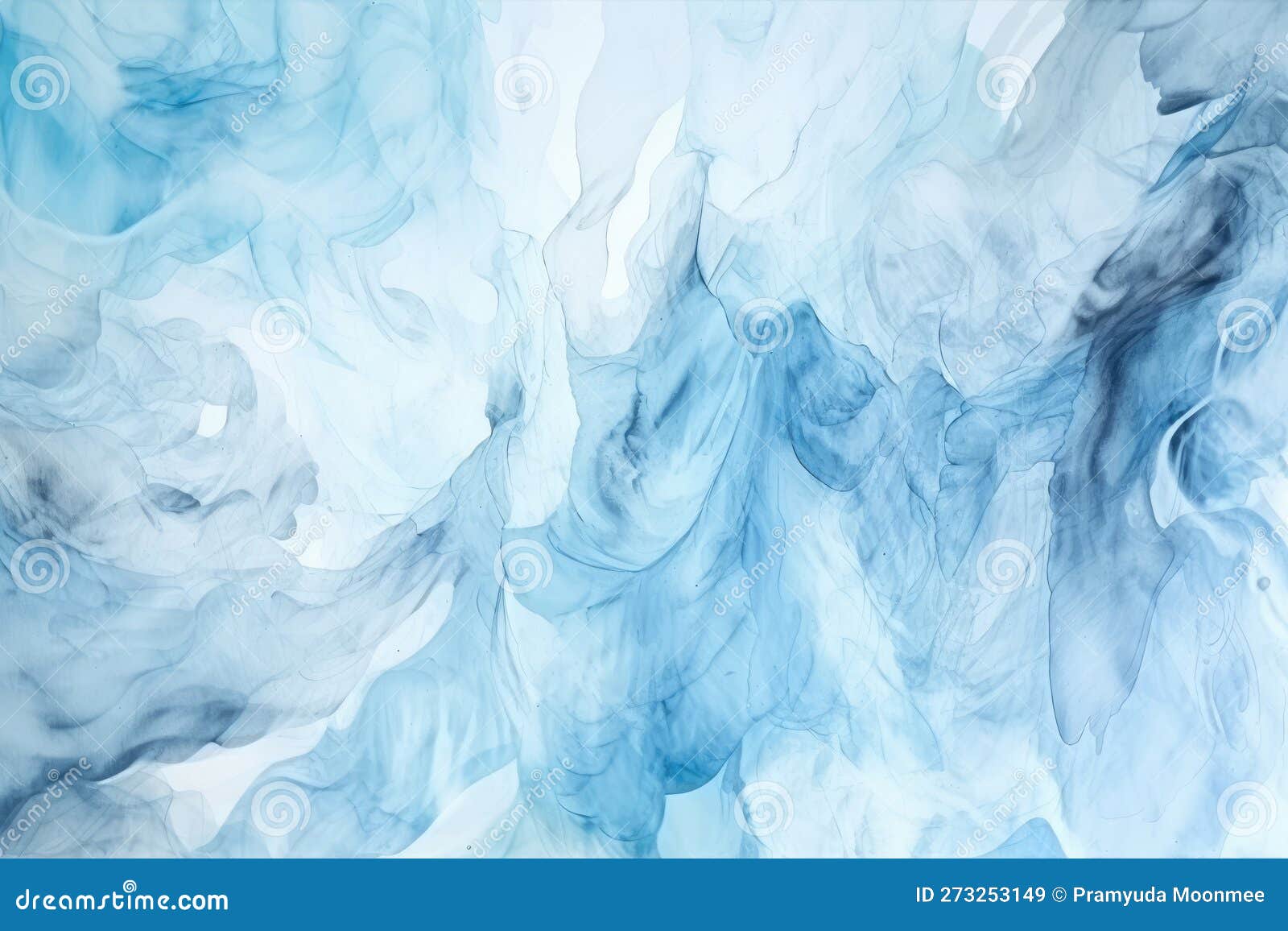 Abstract Painted Blue Color Watercolor Background.generative Ai Stock ...