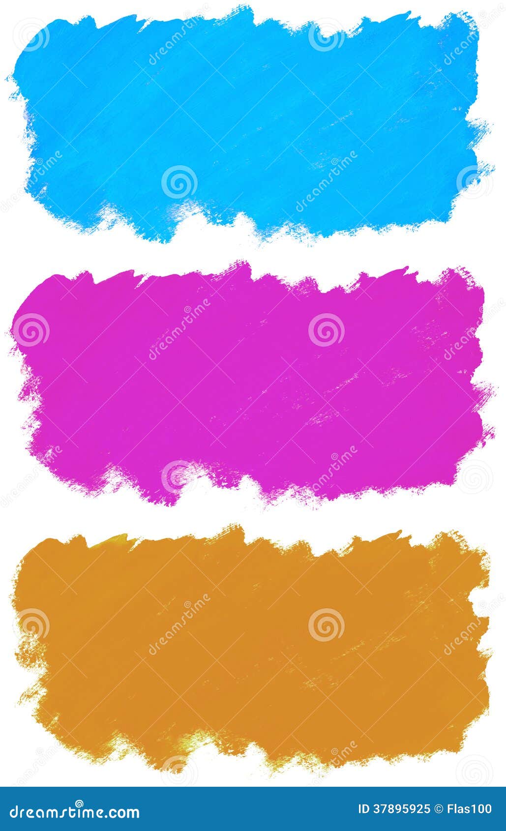 Abstract Painted Blue Watercolor Rectangles. Stock Illustration ...