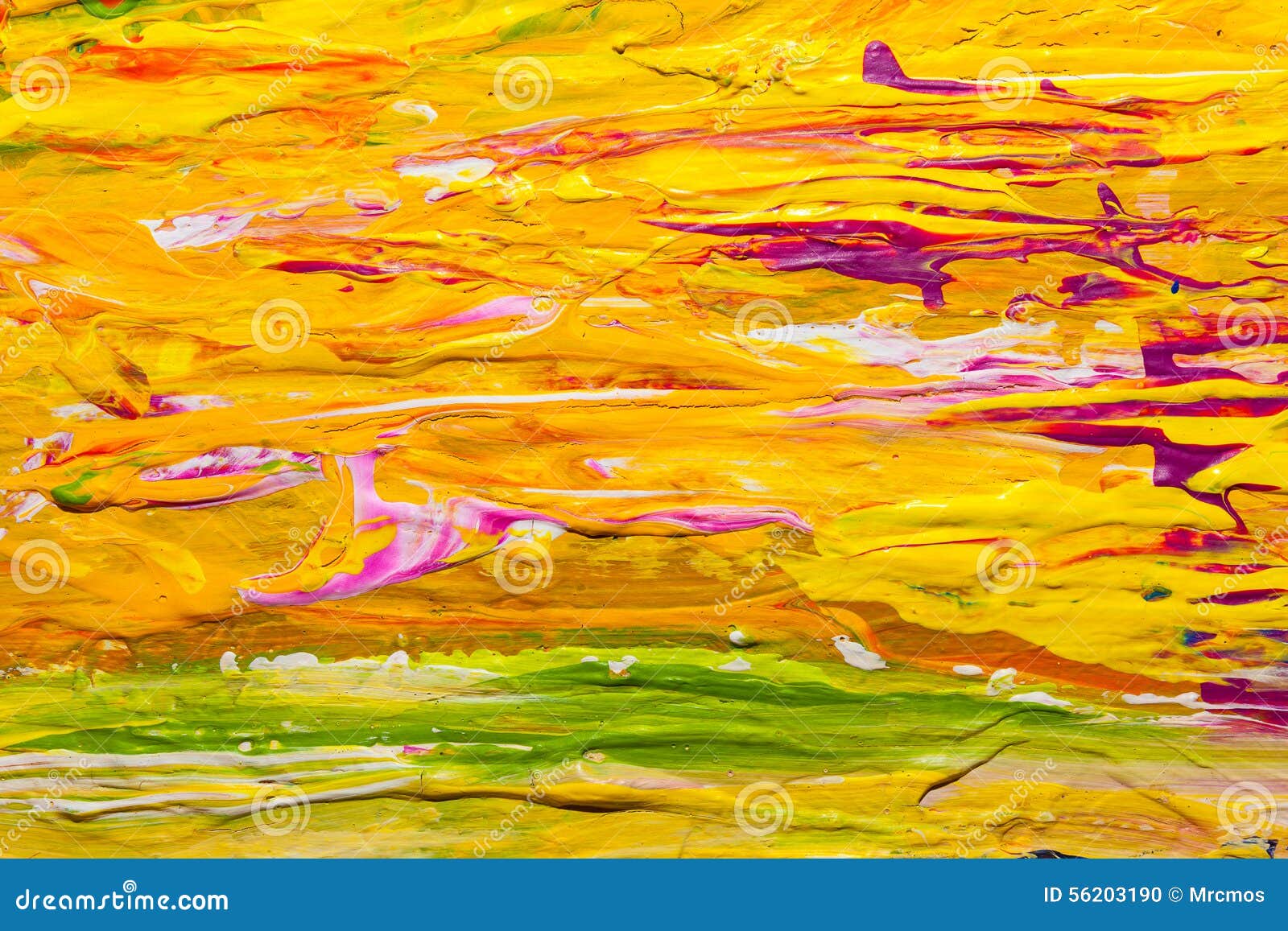Abstract Painted on Canvas As Multicolor Background Stock Illustration ...