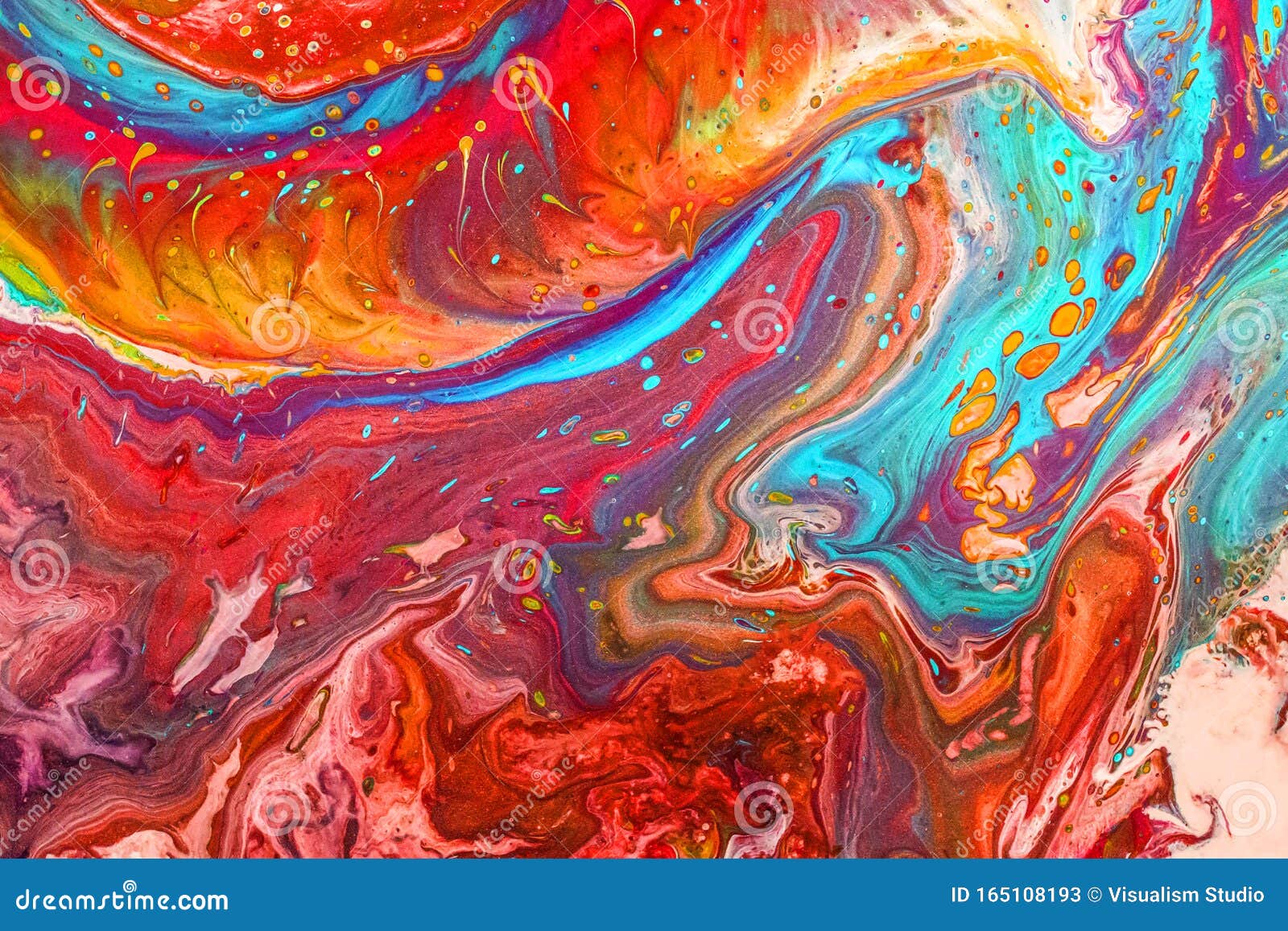 Abstract Painted Oil Texture Full Color and Multicolored. Rainbow ...