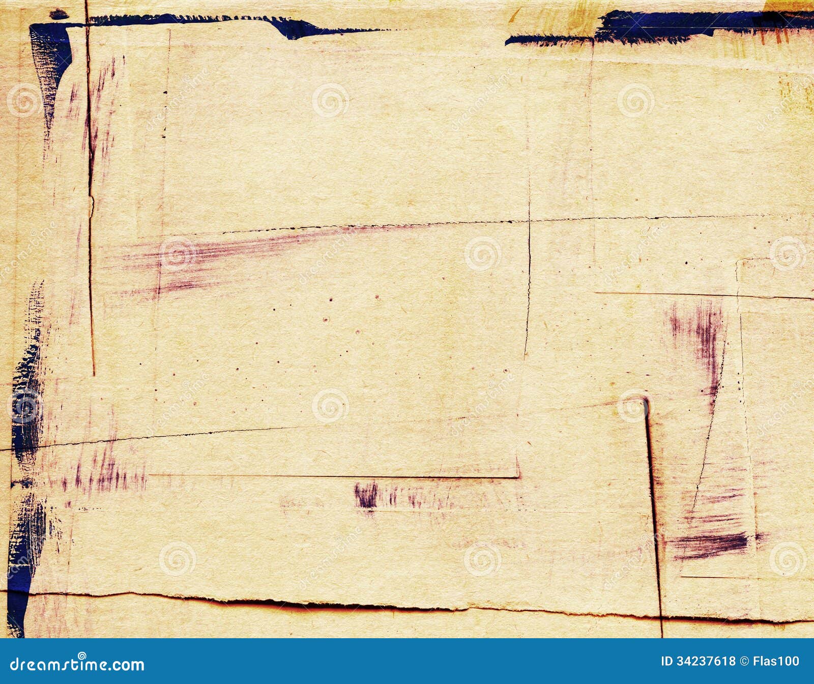 Abstract Painted Paper, Collage Texture Stock Illustration ...