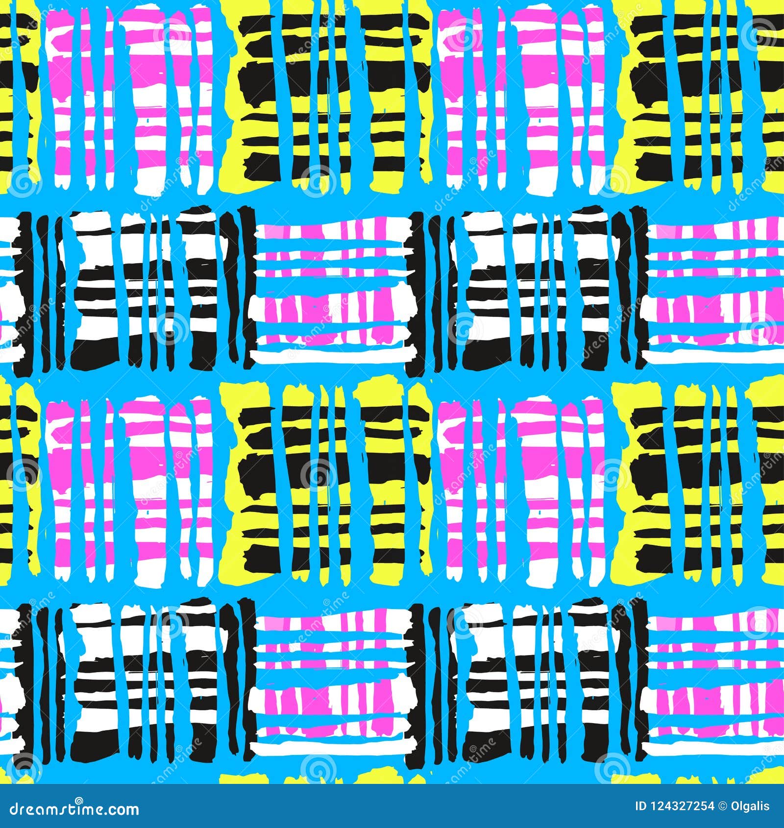 Abstract Painted Seamless Rough Grunge Pattern, Modern Design Te Stock ...