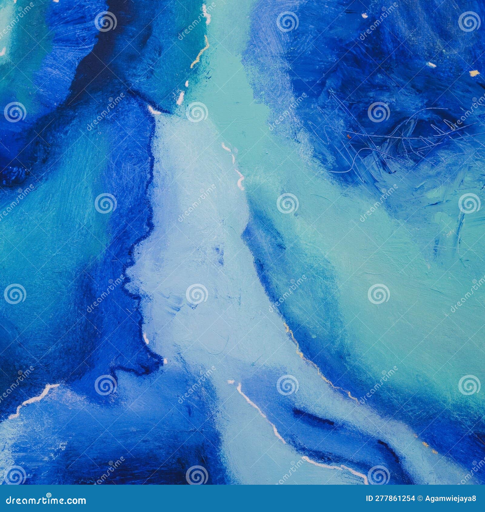 Abstract Painting Blue Background is Made with Elements of Aesthetics ...