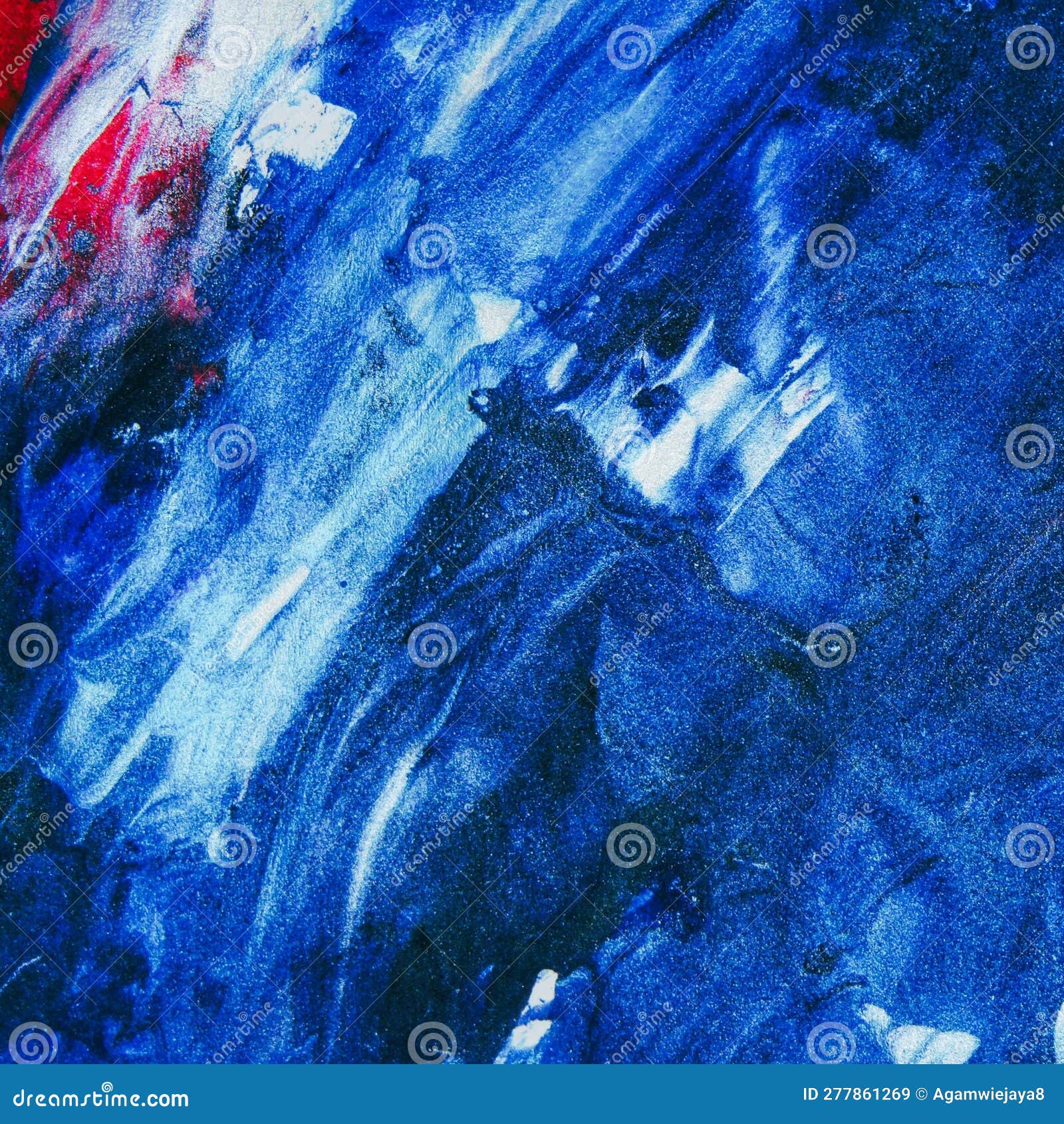 Abstract Painting Blue Background is Made with Elements of Aesthetics ...