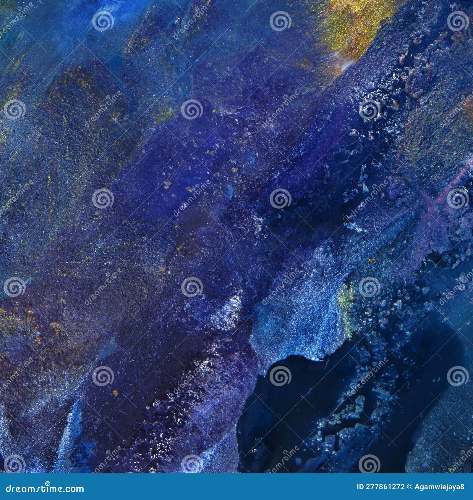 Abstract Painting Blue Background is Made with Elements of Aesthetics ...