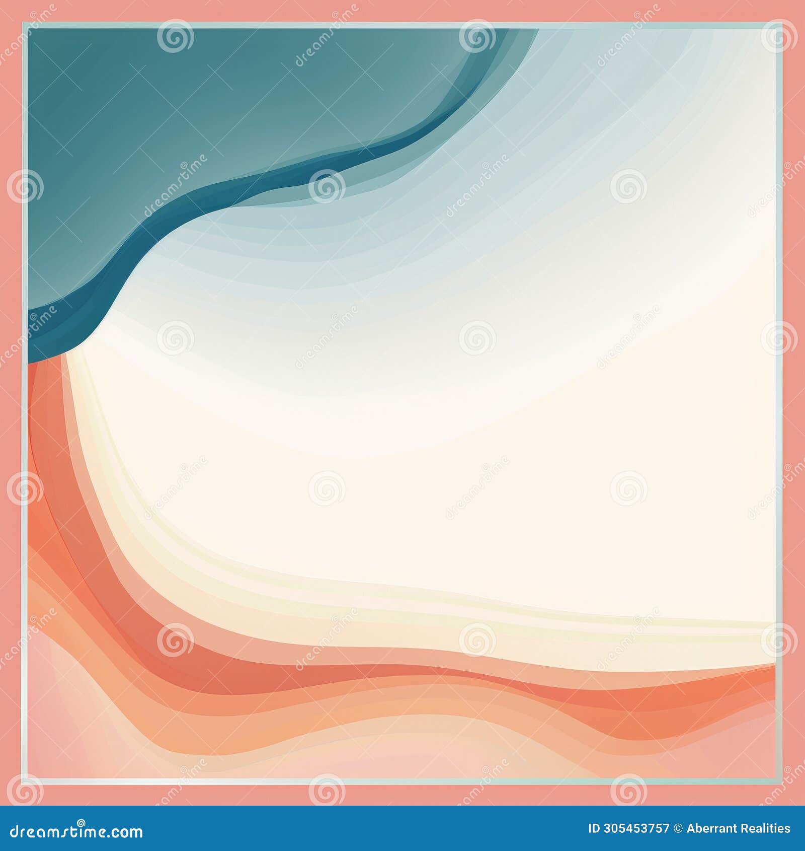 An Abstract Painting with a Blue Orange and Pink Background Stock ...