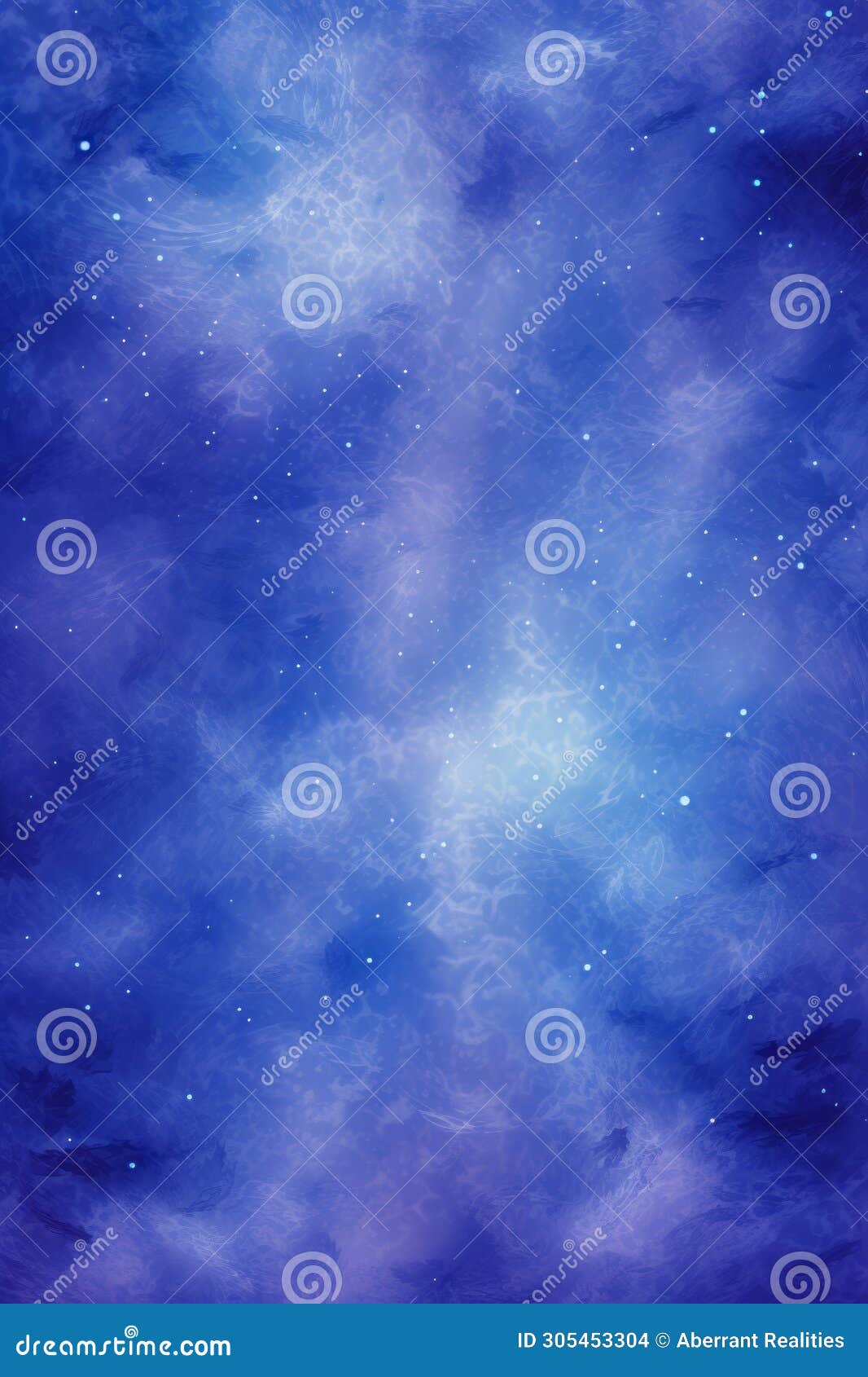 An Abstract Painting of a Blue Sky with Stars Stock Illustration ...