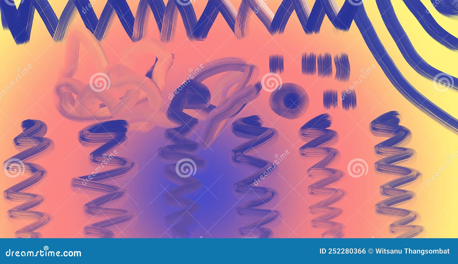 Abstract Painting Bright Color Texture ,large Textured Brush Stock ...