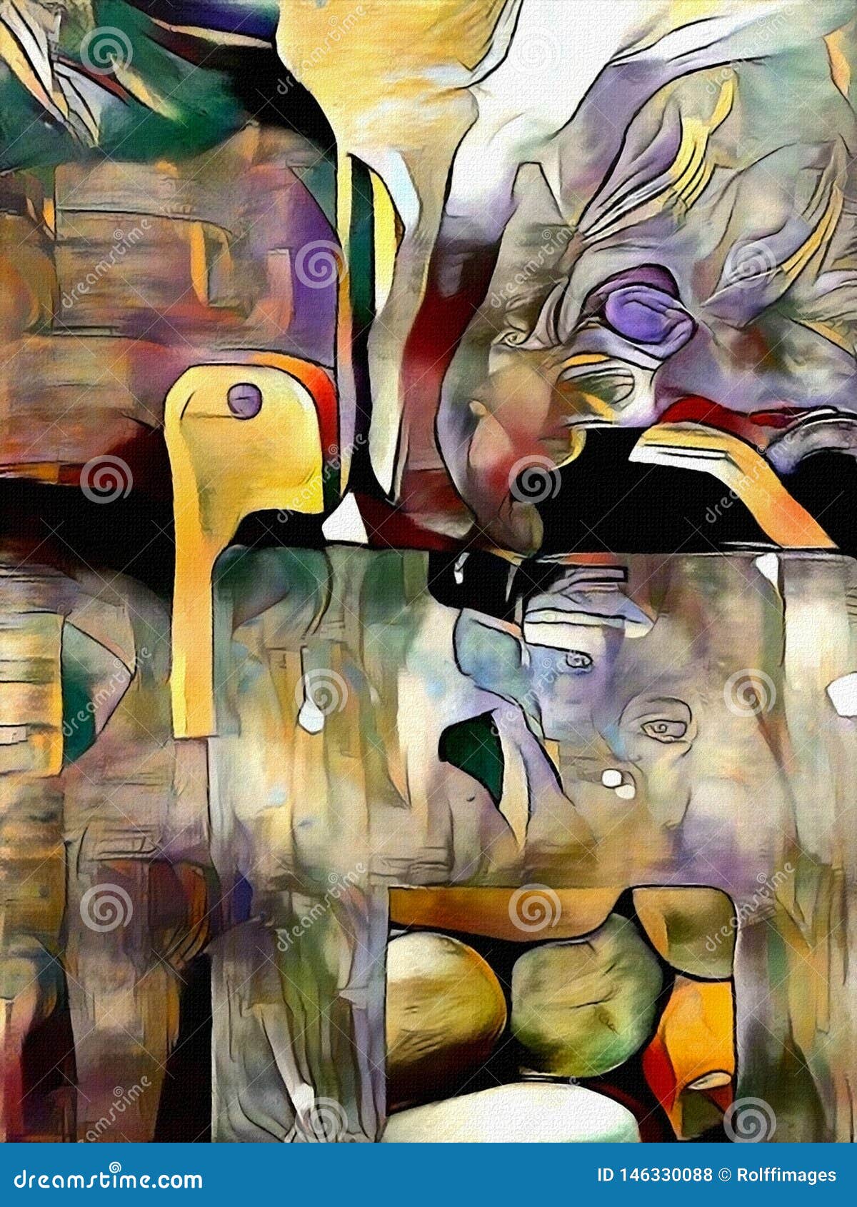 Abstract painting stock illustration. Illustration of inspiration ...