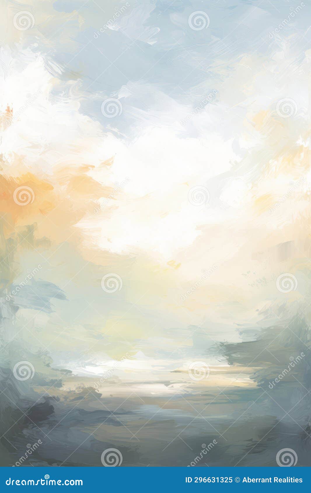 An Abstract Painting of Clouds in the Sky Stock Illustration ...