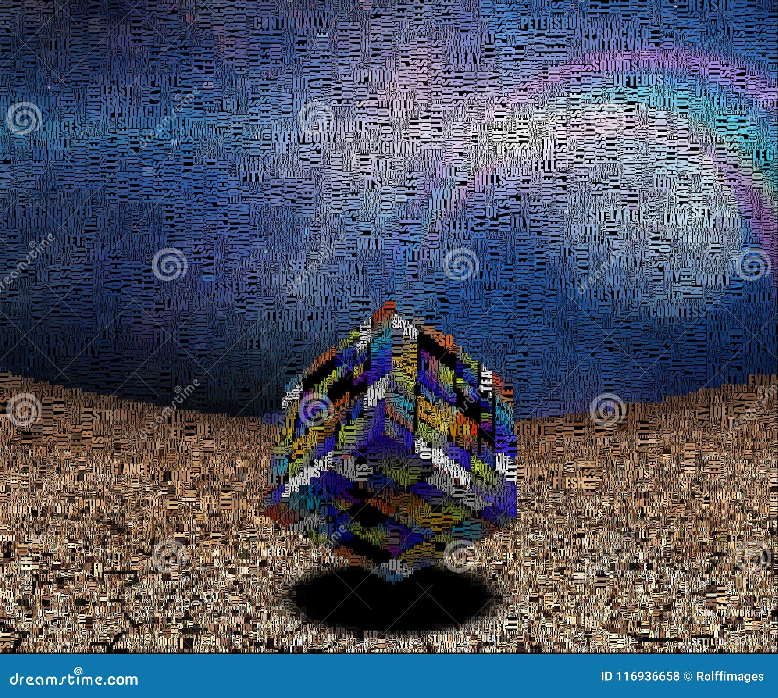 Cube stock photo. Image of brick, contemporary, painting - 116936658