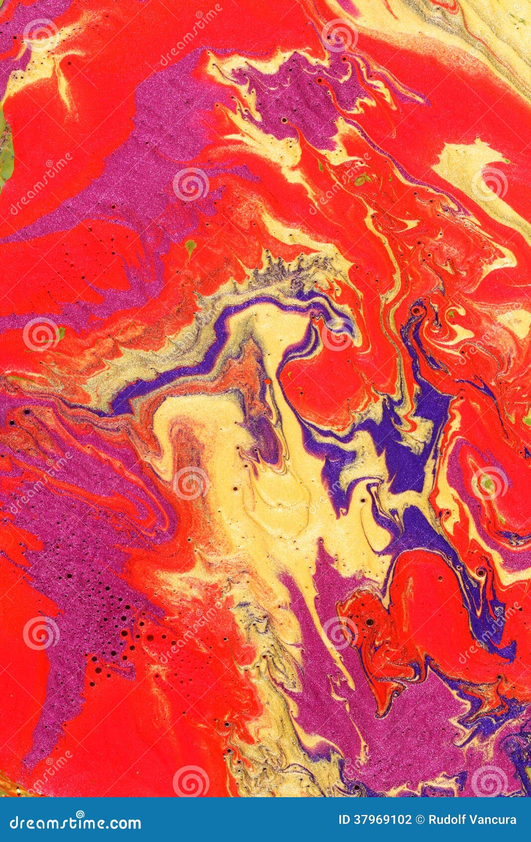 Abstract Painting with Flowing Paint Stock Photo - Image of cream ...