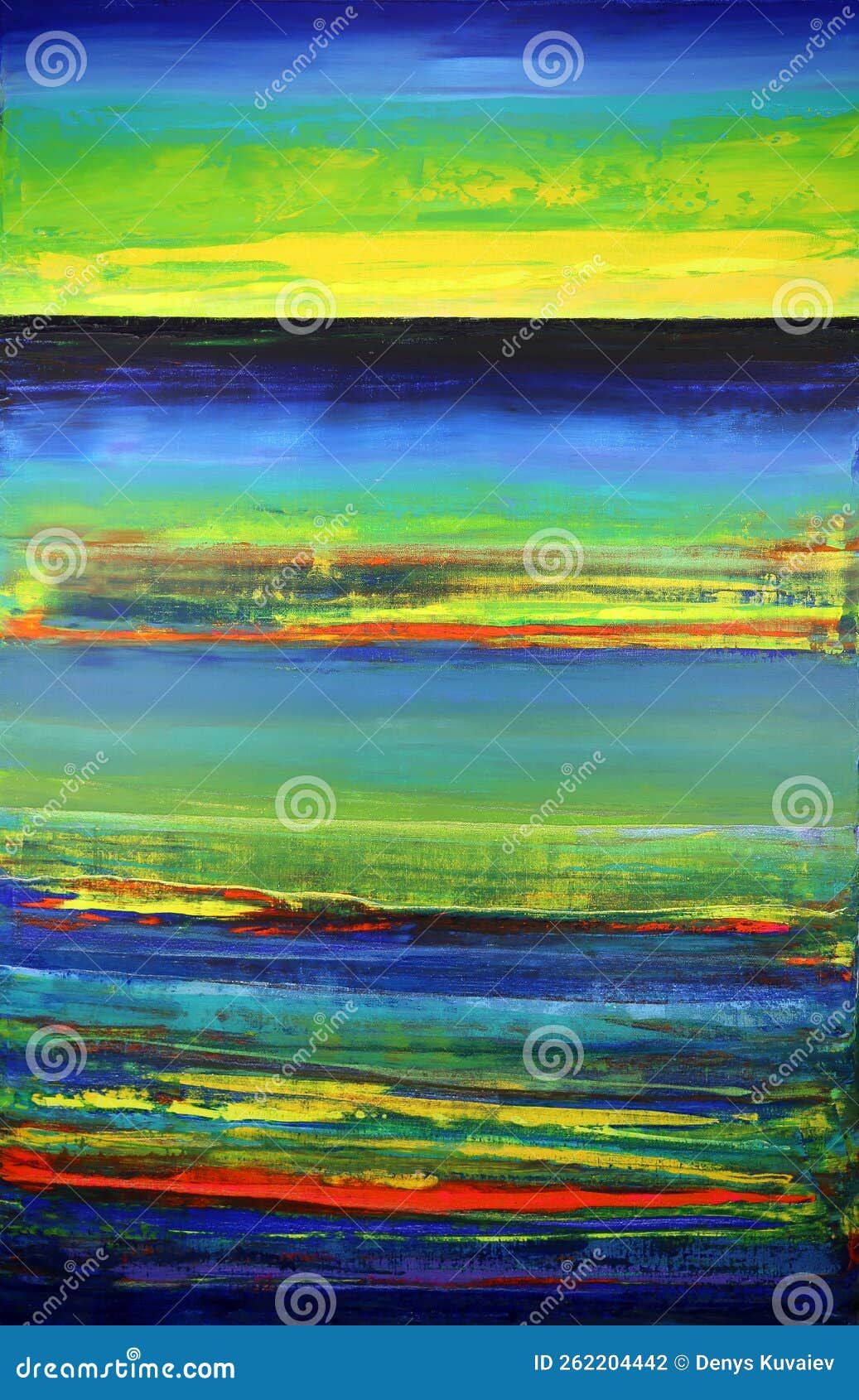 Abstract Painting about Layers of the Worlds Stock Photo - Image of ...