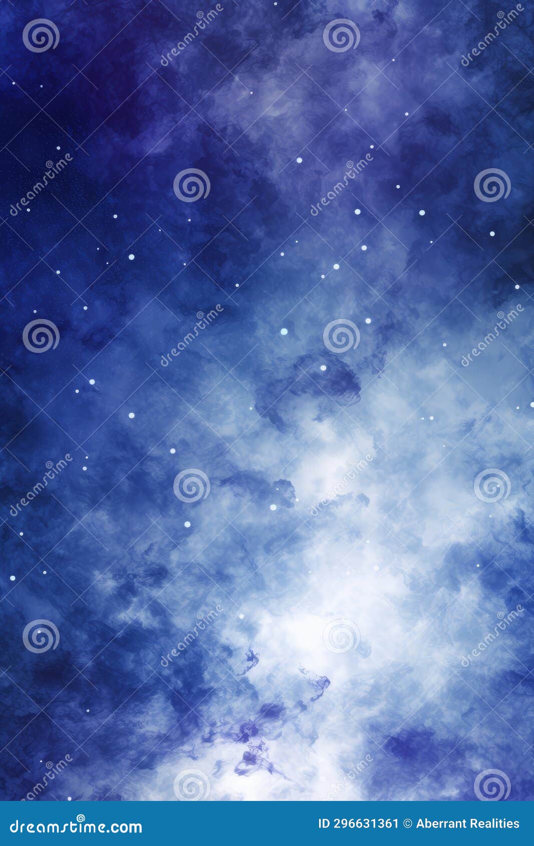 An Abstract Painting of the Night Sky with Stars Stock Illustration ...