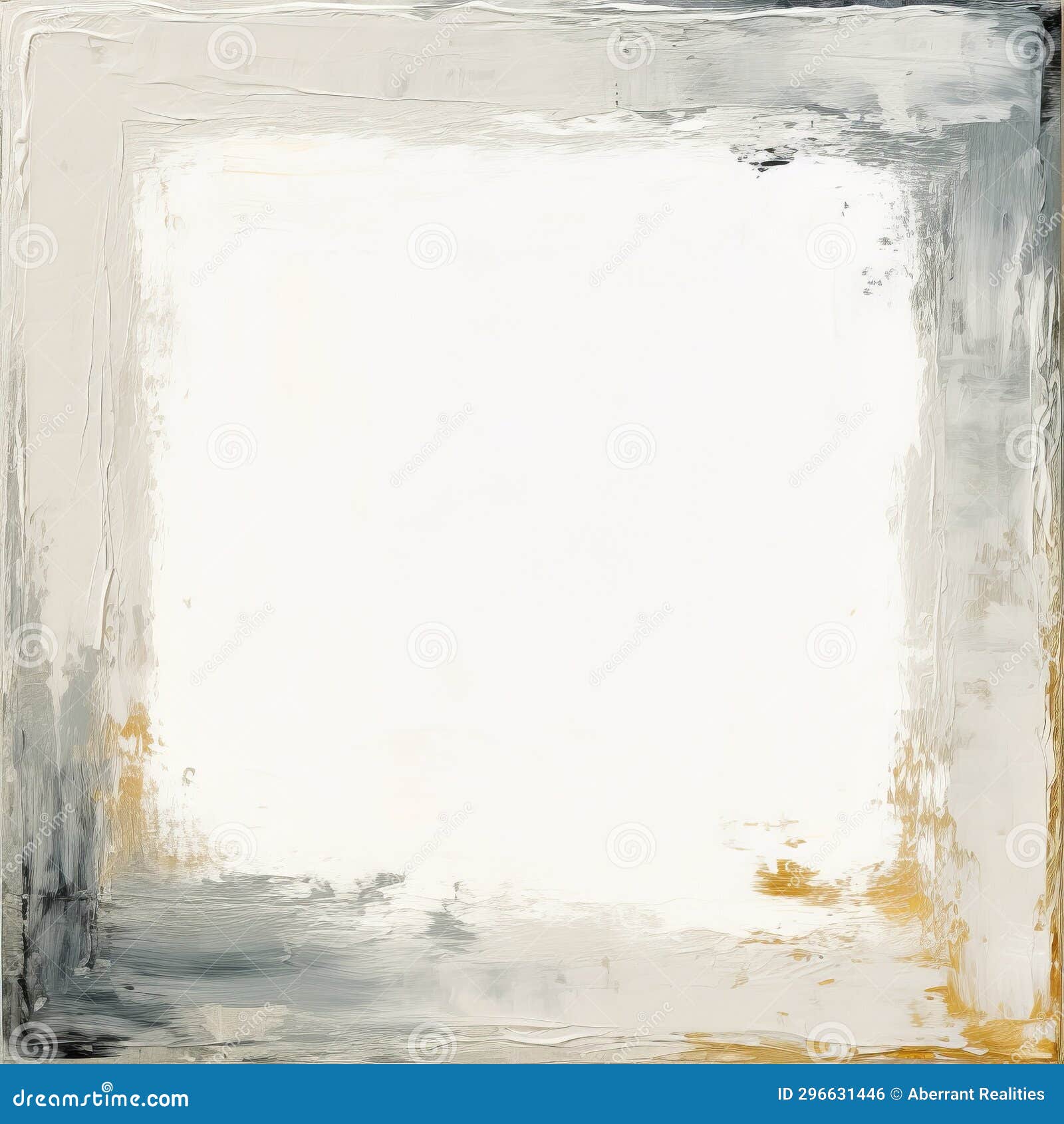 An Abstract Painting with a Square Frame Stock Illustration ...