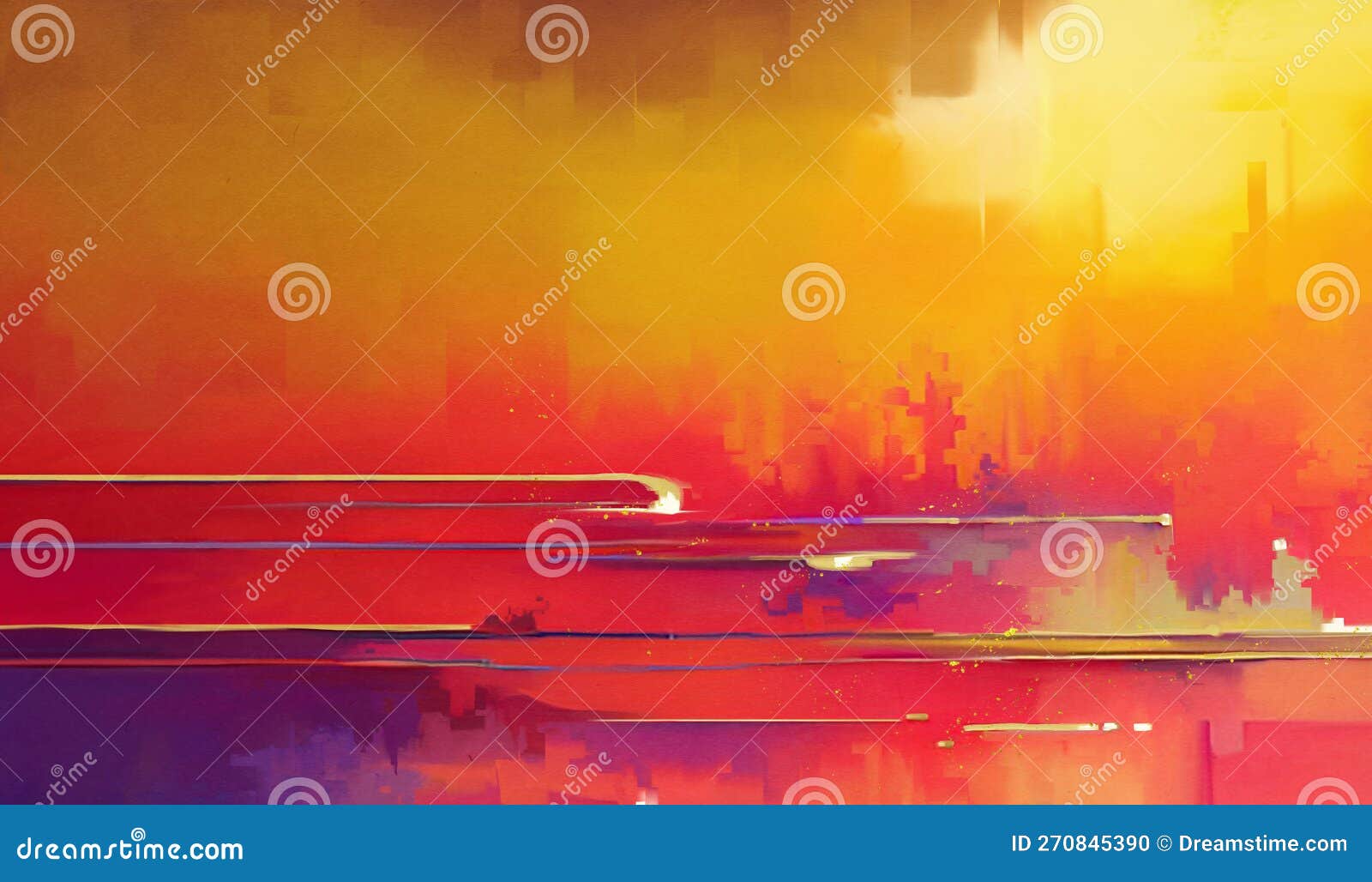 Abstract Painting in the Style Stock Illustration - Illustration of ...