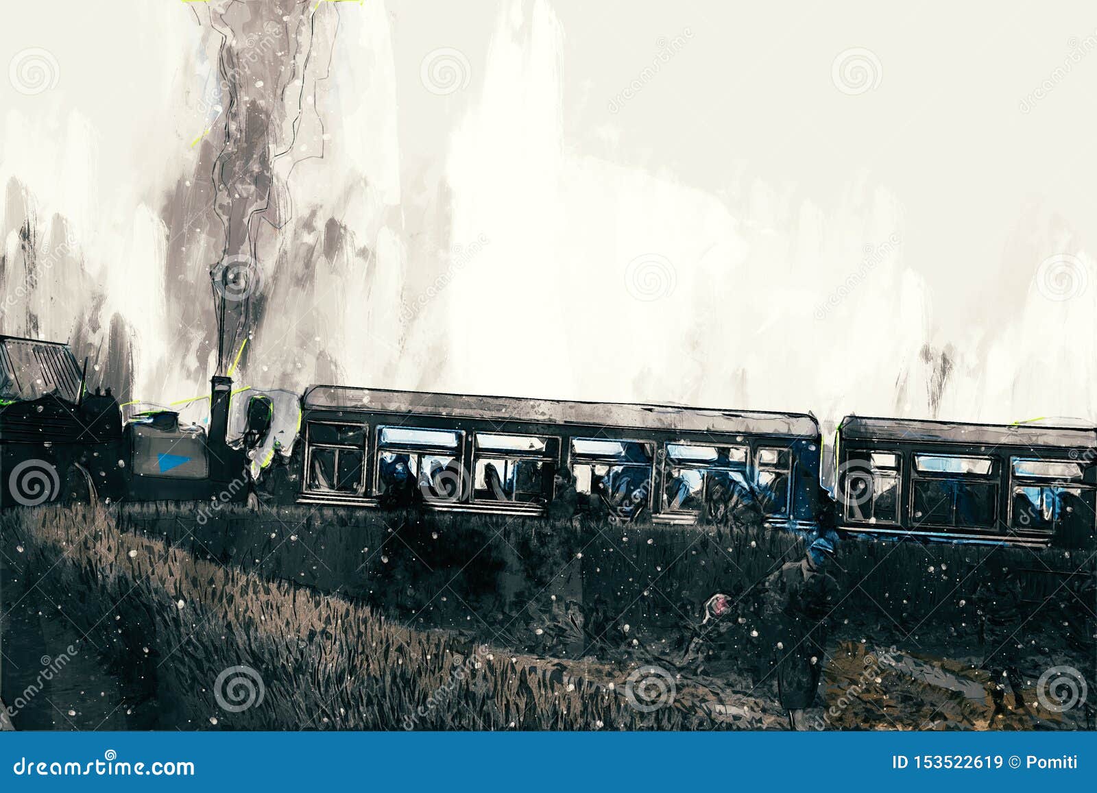 Train Smoke Locomotive Silhouette Modern Logo Vector Illustration ...