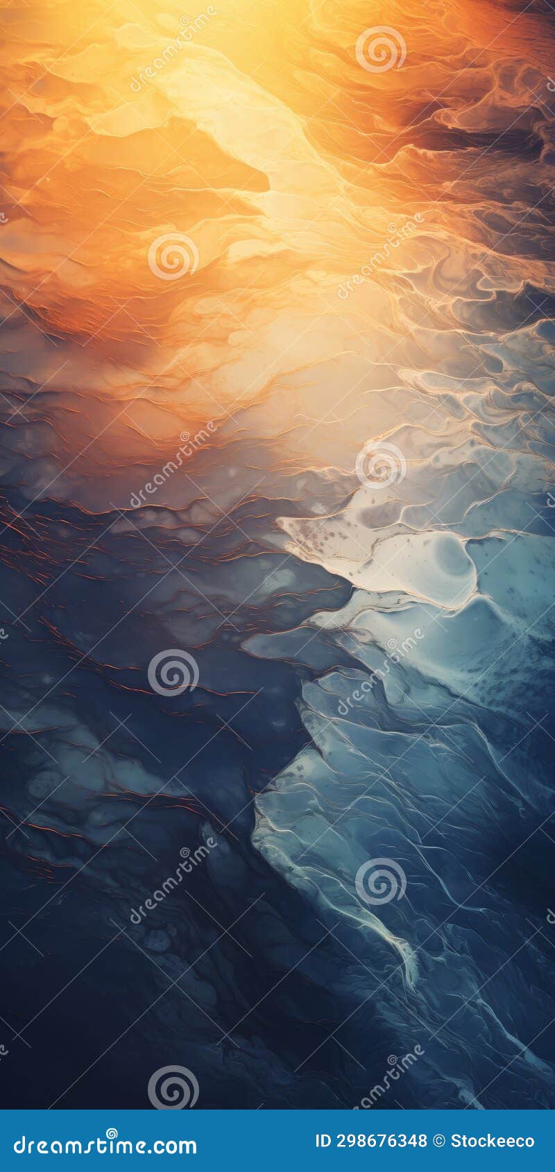 Abstract Ocean Realistic Hyper-detailed Rendering of Liquid Metal ...