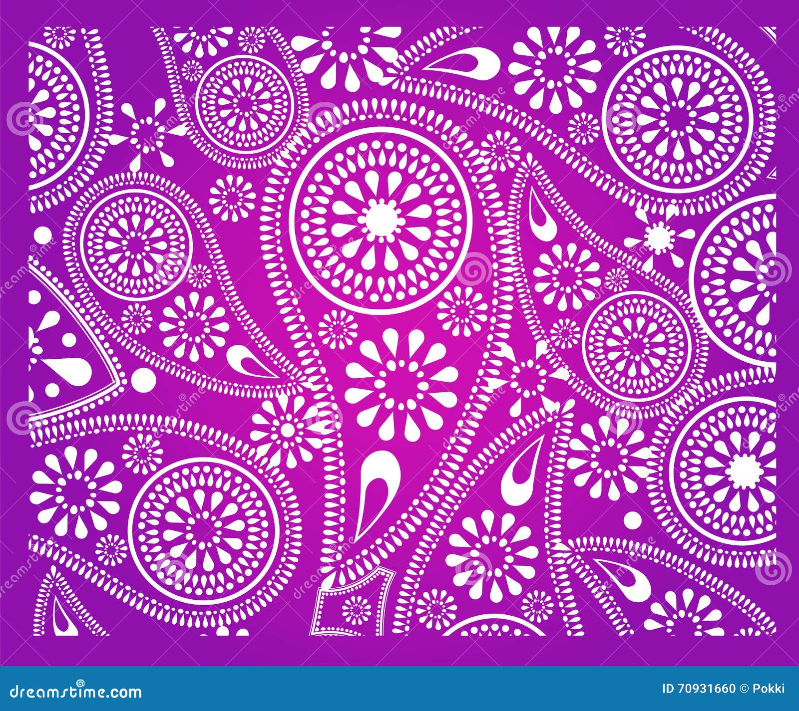 Abstract Paisley Flower Background. Stock Vector - Illustration of ...
