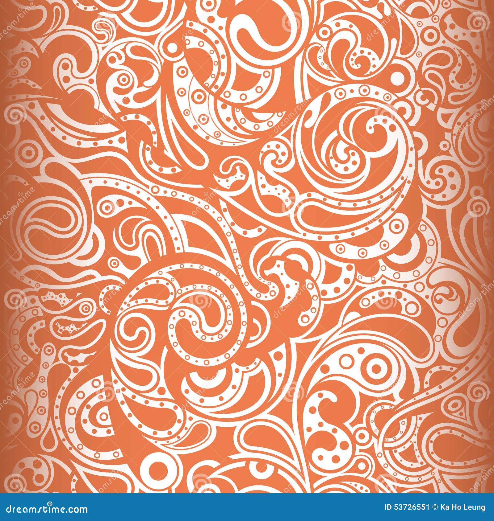 Abstract Paisley Pattern stock illustration. Illustration of line ...