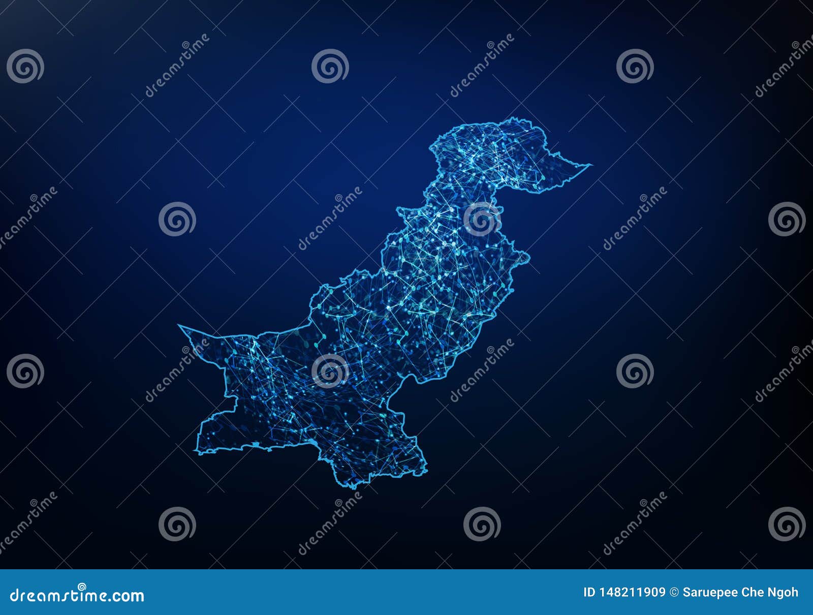 Abstract of Pakistan Map Network, Internet and Global Connection ...