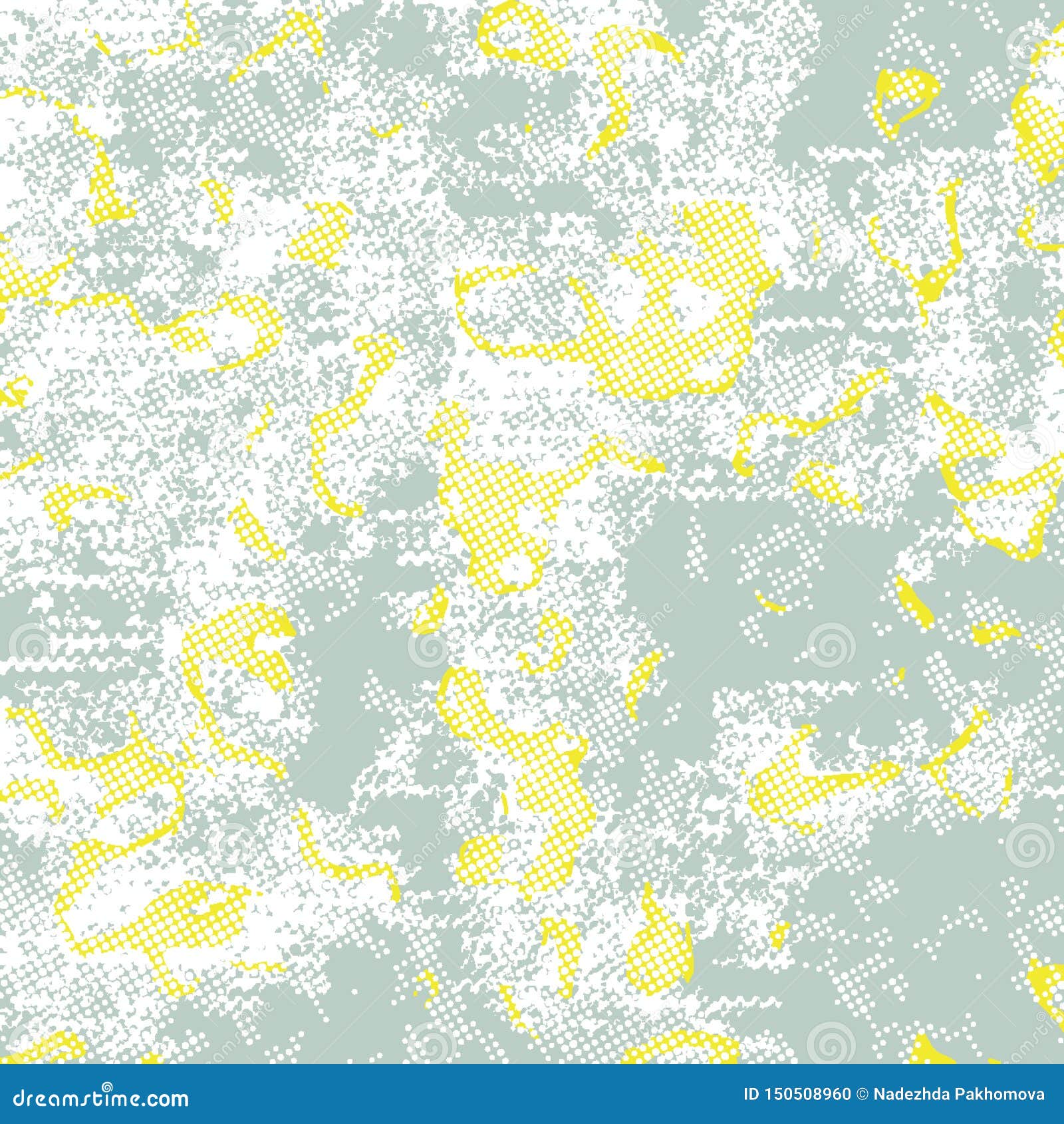 Abstract Pale Distressed Background in Blue, Yellow and White Stock ...
