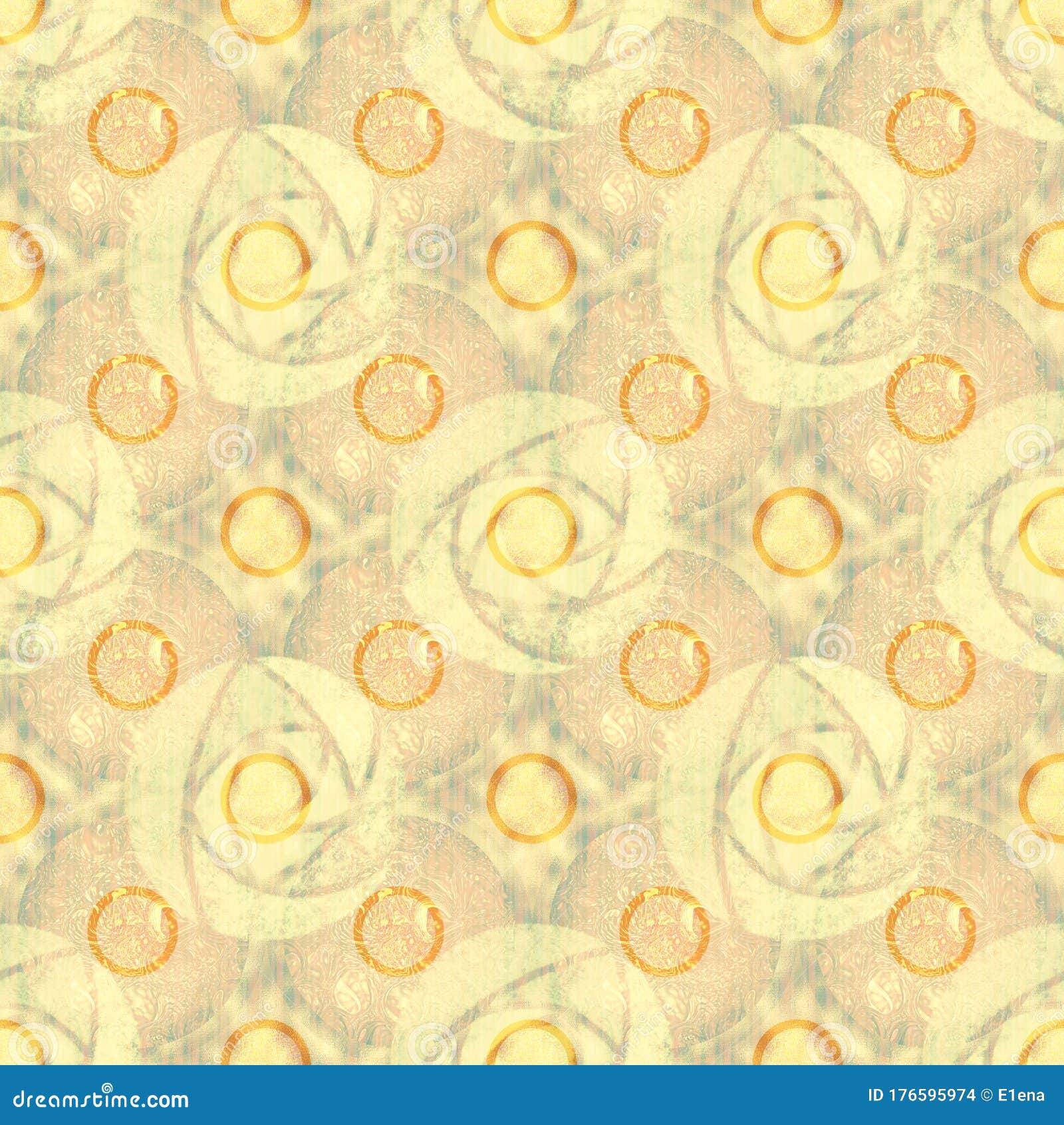 Abstract Pale Seamless Pattern, Yellow Repeat Background Stock ...