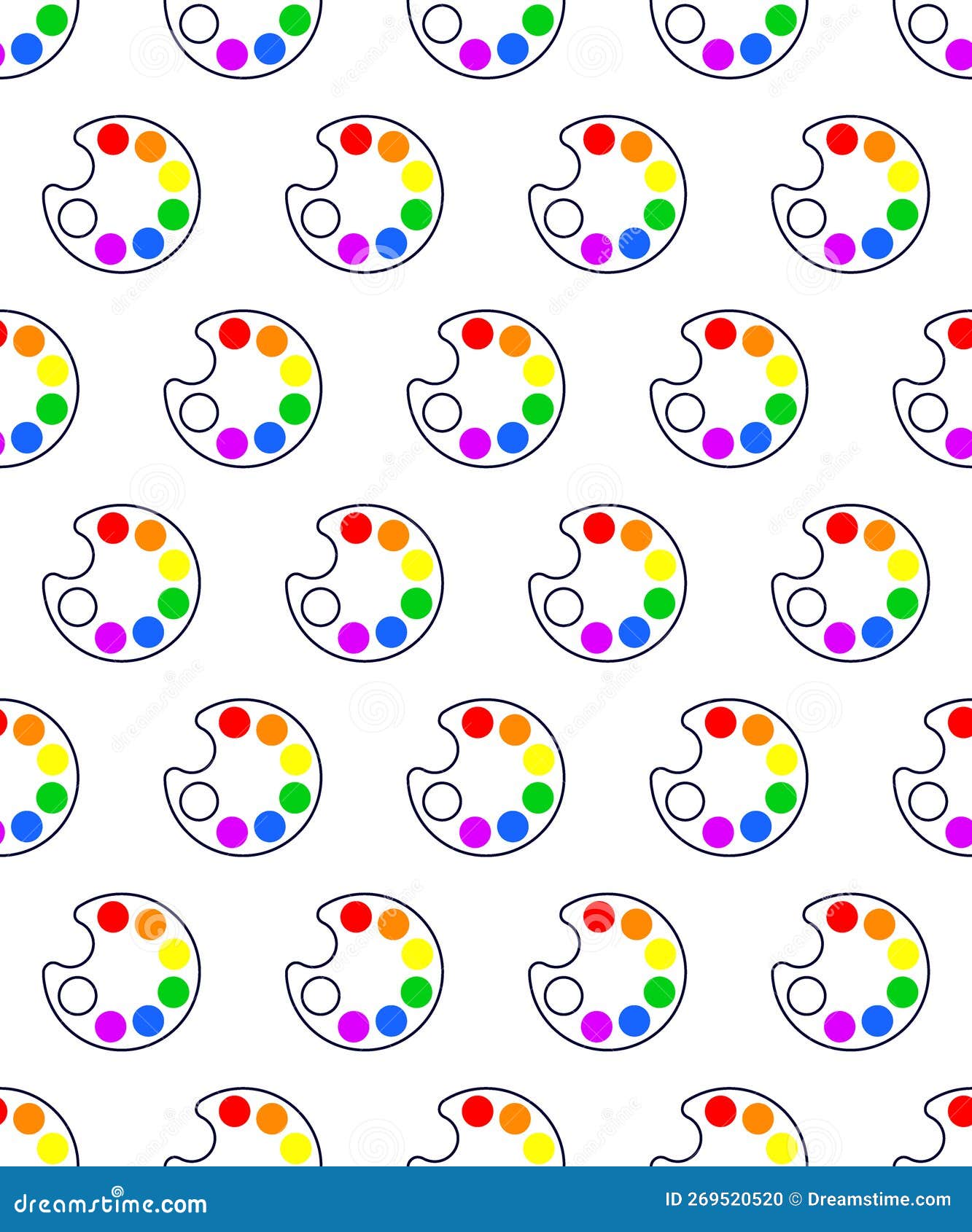 Abstract palette pattern stock vector. Illustration of painting - 269520520