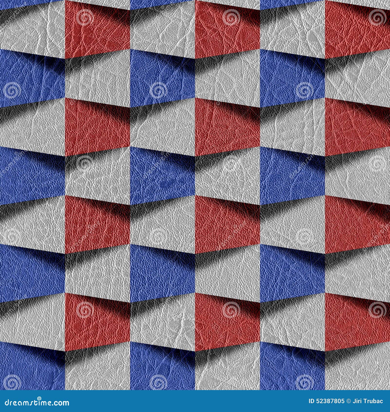 Abstract Paneling Pattern - Seamless Pattern - Red-blue Colors Stock ...