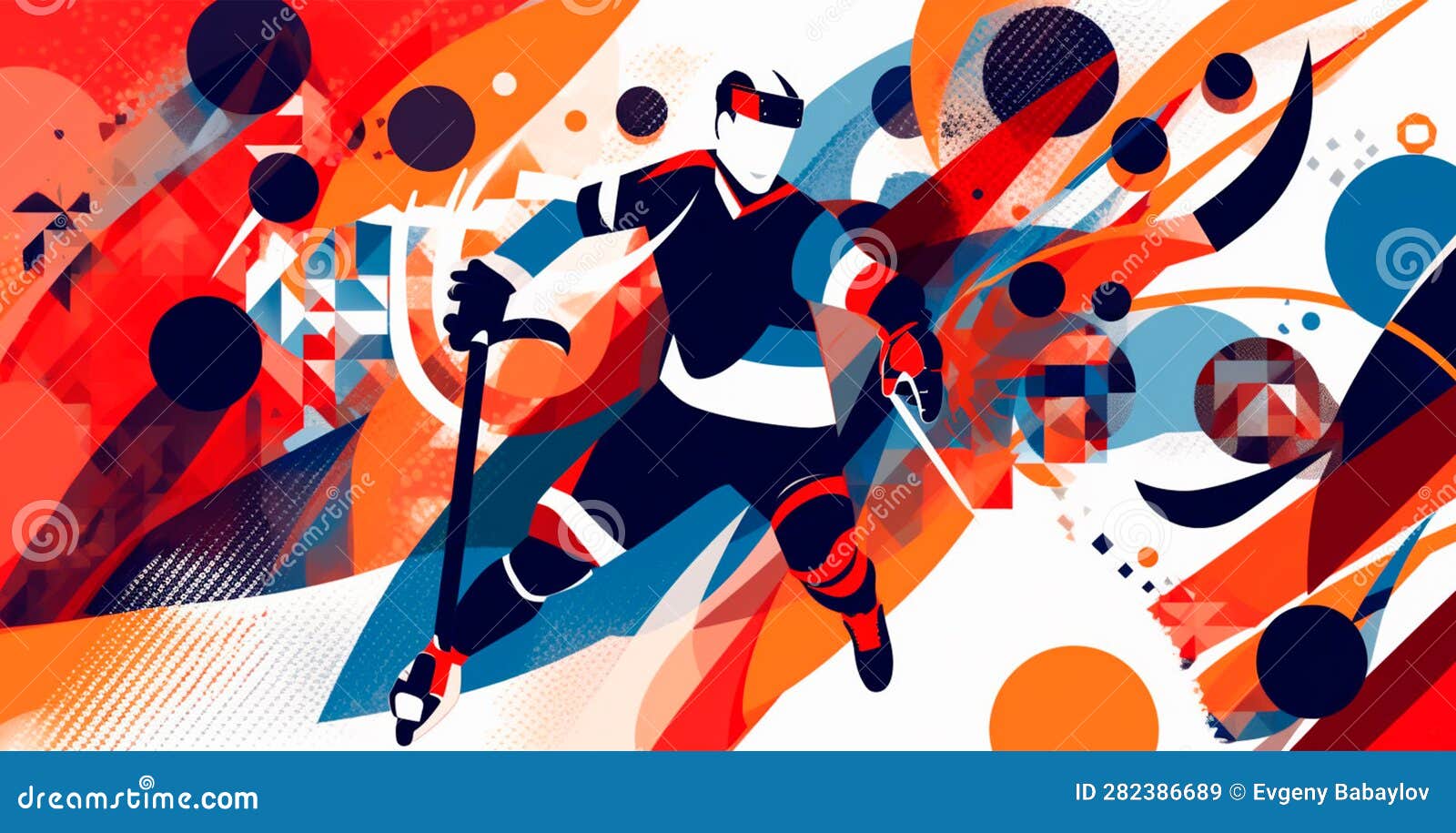 Abstract Panoramic Hockey Background, Patterns, Triangular Mosaics ...