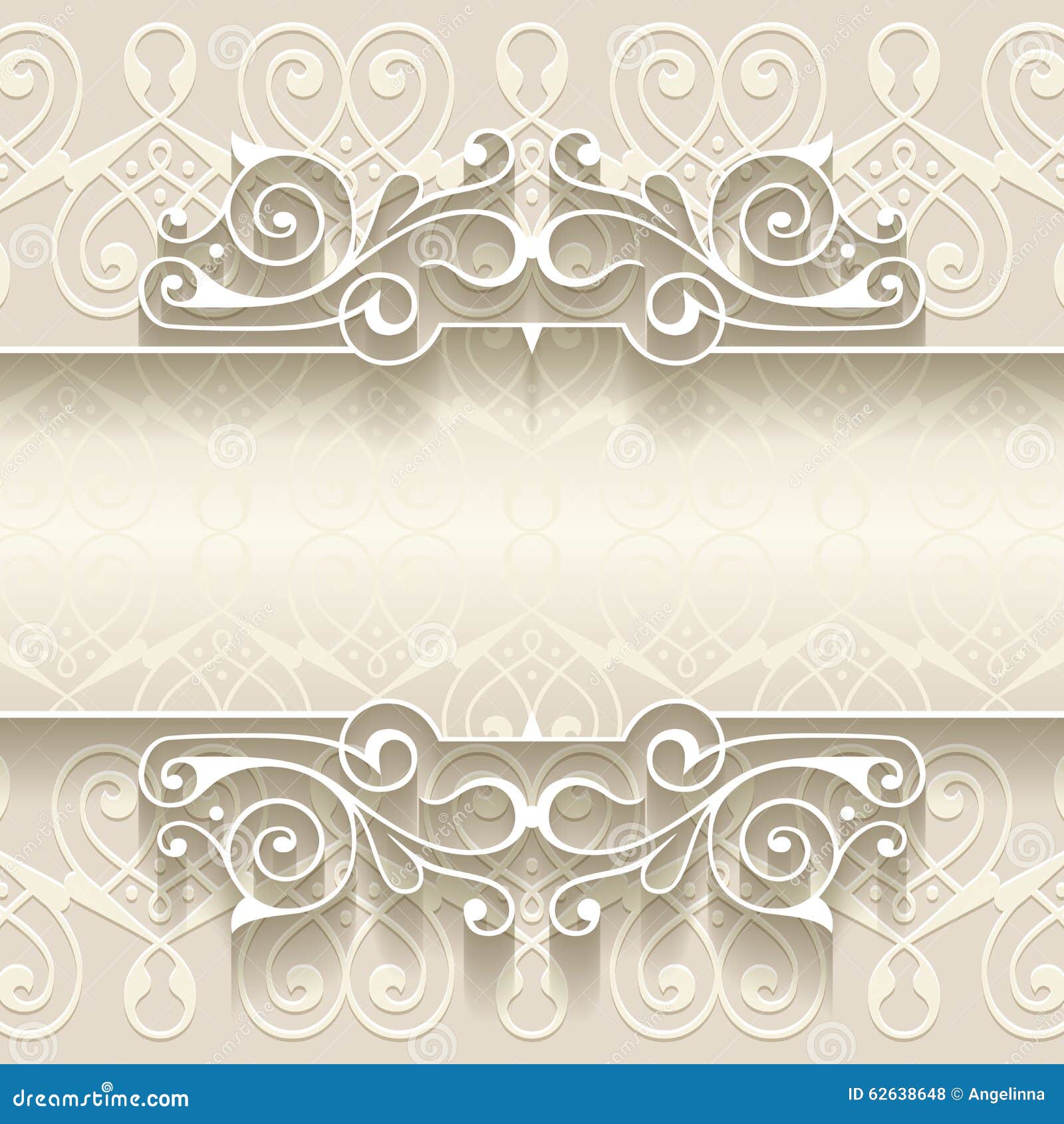 Abstract Paper Border Decoration Stock Vector - Illustration of ...