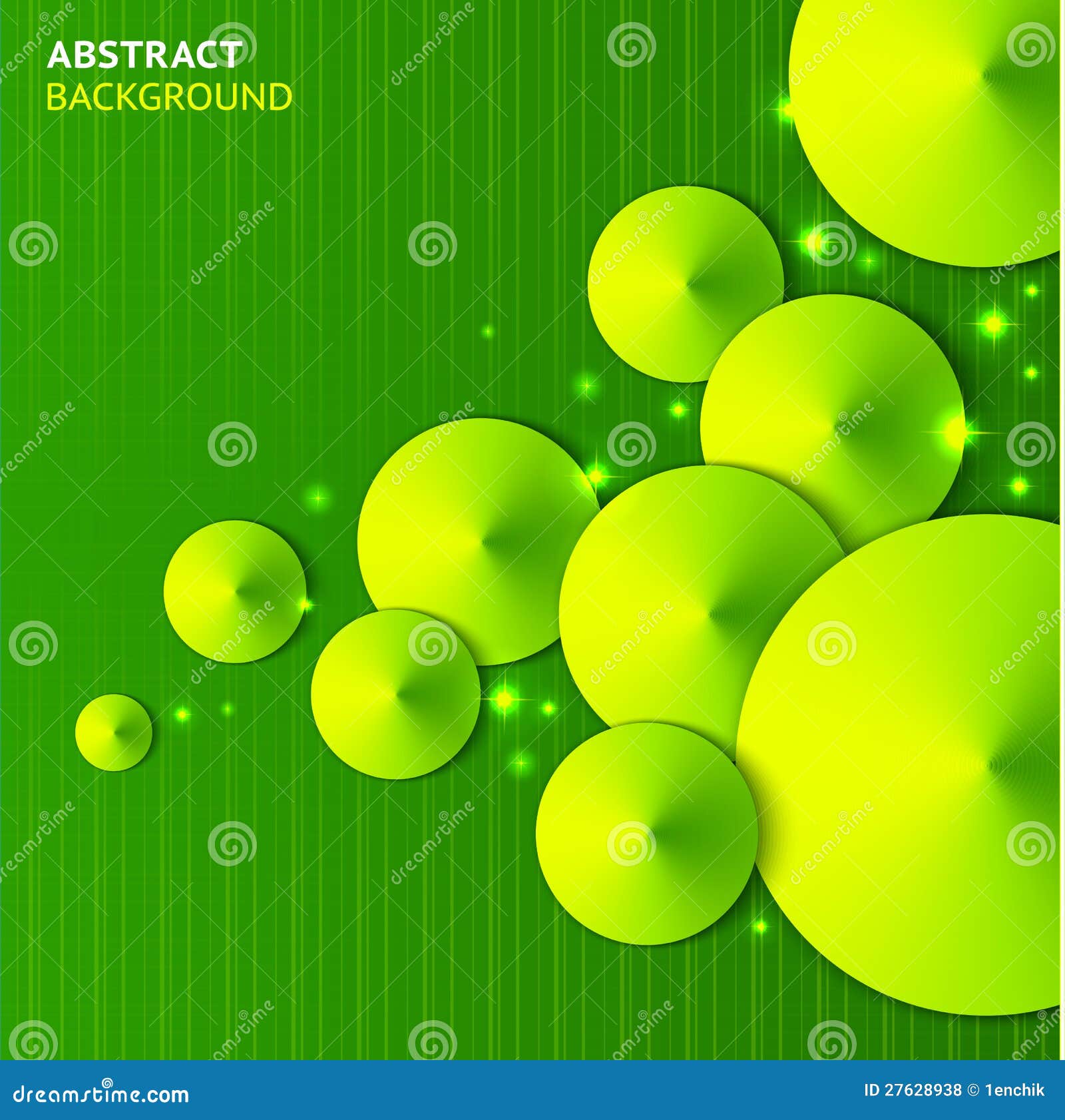 Abstract Paper Bubbles Background with Lights Stock Vector ...