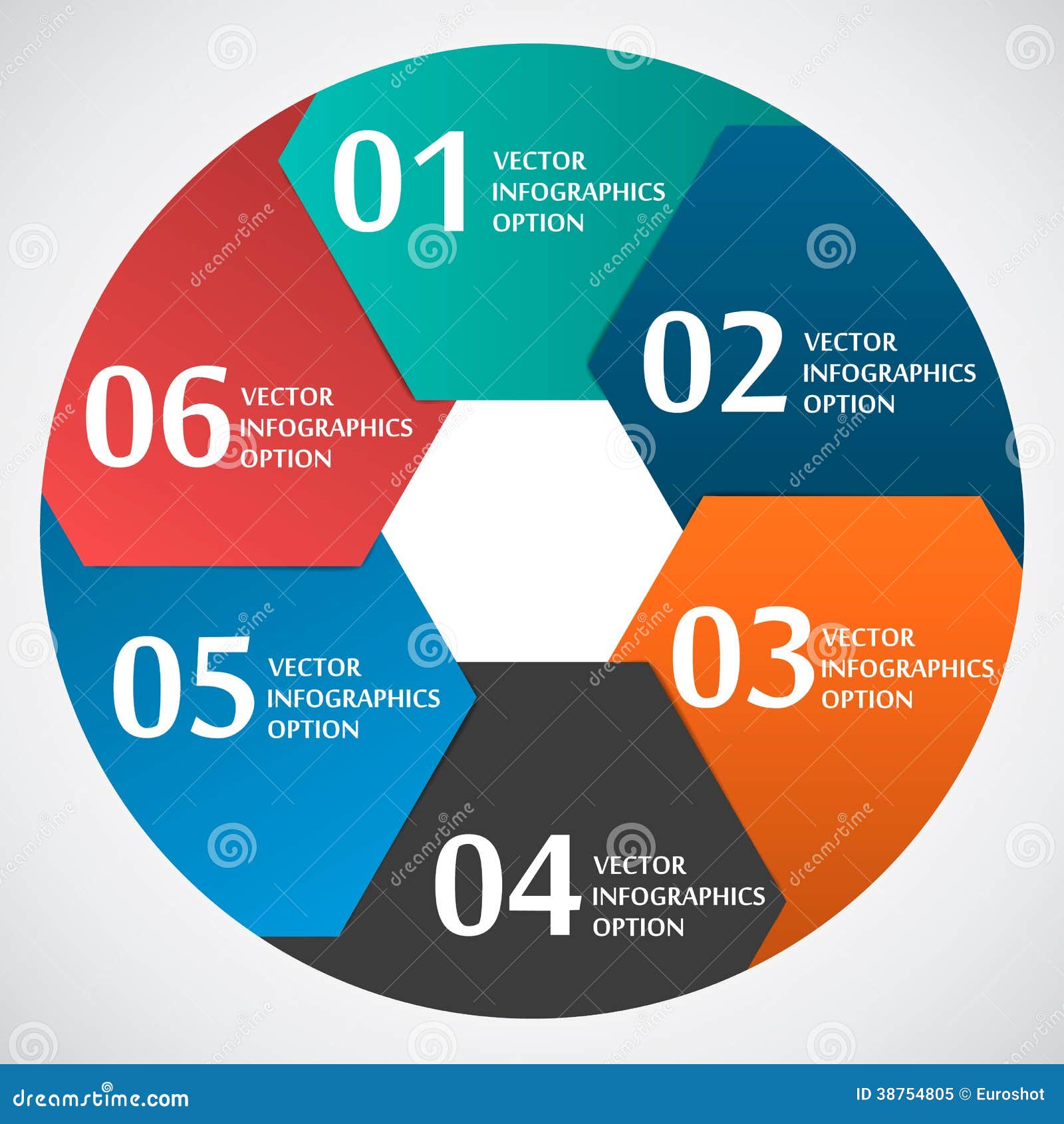 Abstract Paper Circle Shape Stock Vector - Illustration of idea, data ...