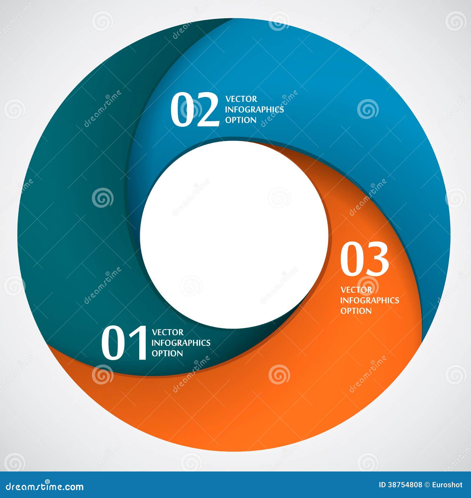 Abstract Paper Circle Shape Stock Vector - Illustration of infografics ...