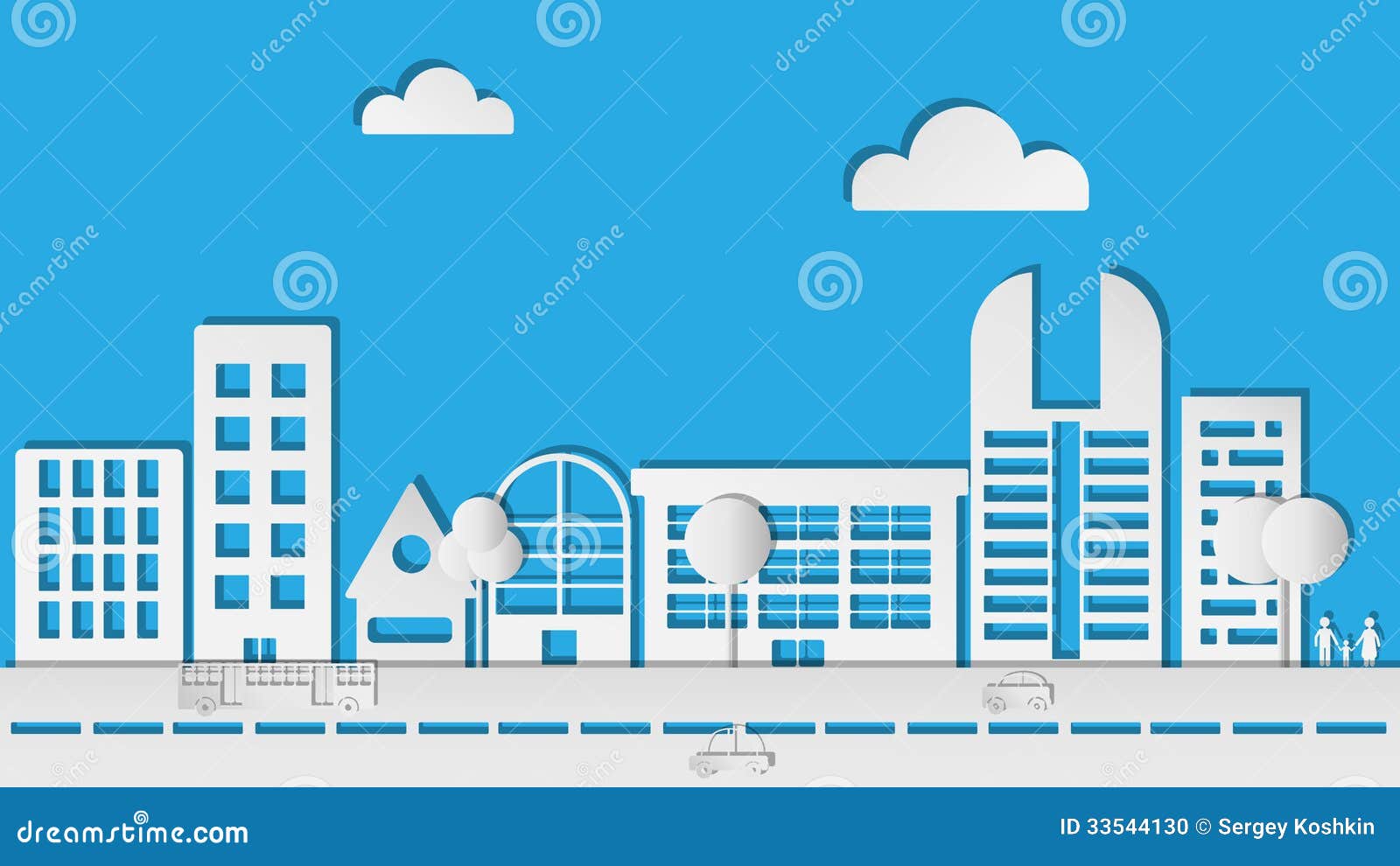 Abstract Paper City in Vector Stock Vector - Illustration of city ...