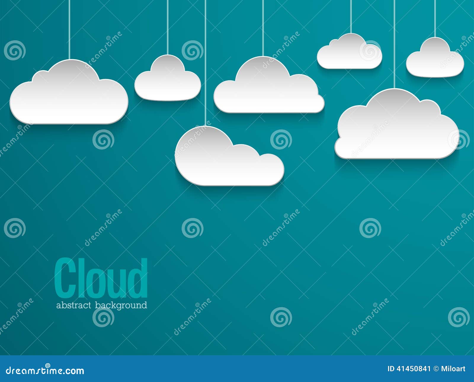 Abstract Paper Clouds Background. Stock Vector - Illustration of ...
