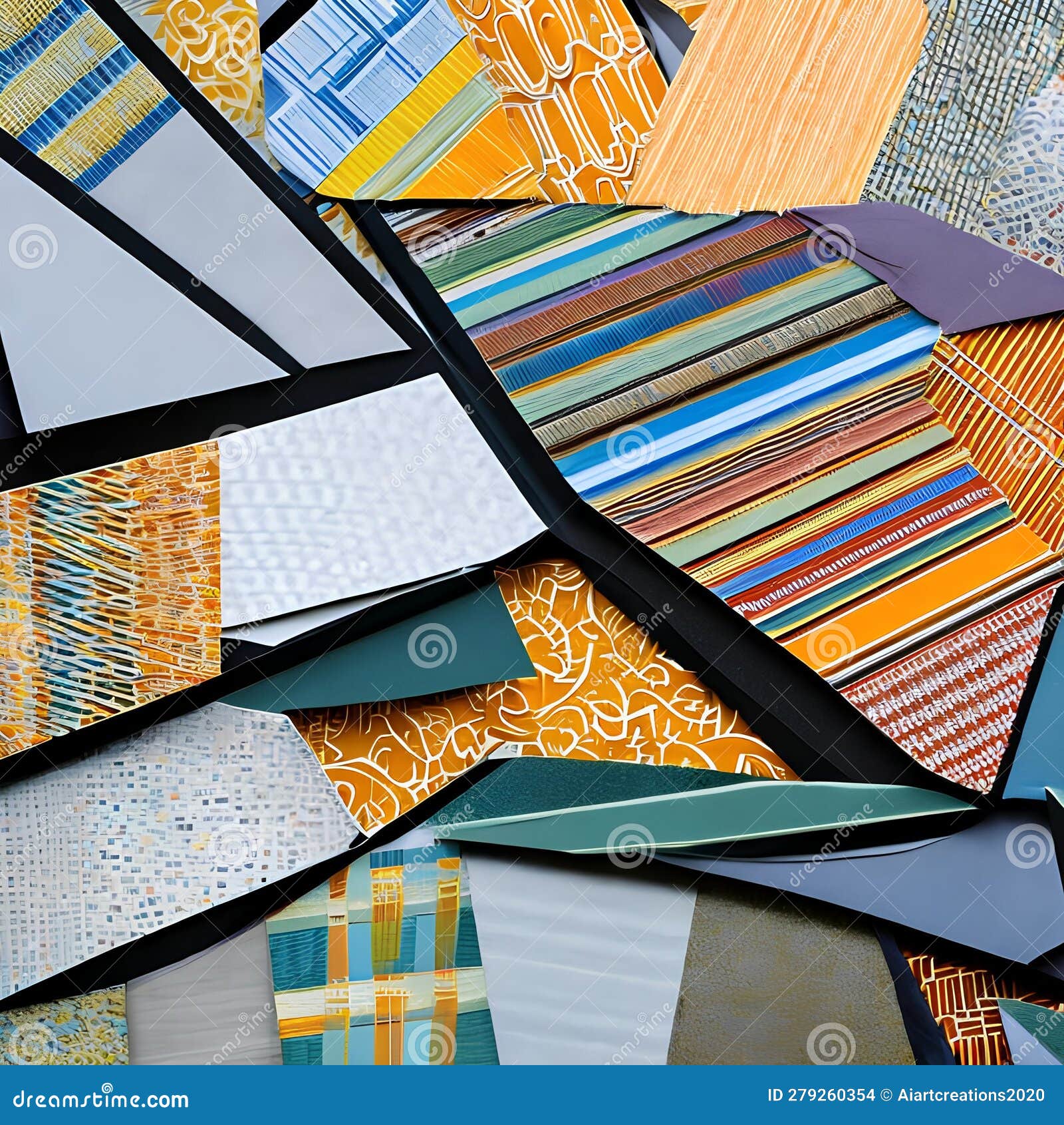 1186 Abstract Paper Collage: a Creative and Expressive Background ...