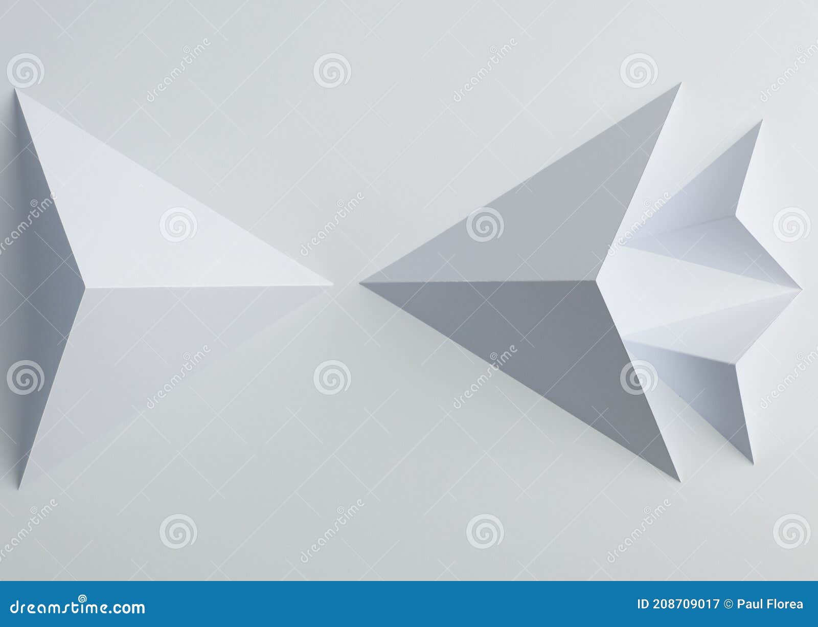 Abstract Paper Concepts Origami Stock Image - Image of light, airplane ...