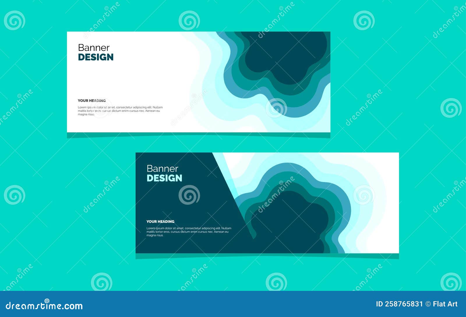 Abstract Paper Cut Banner Template Backgrounds. Paper Cut Shapes Stock ...