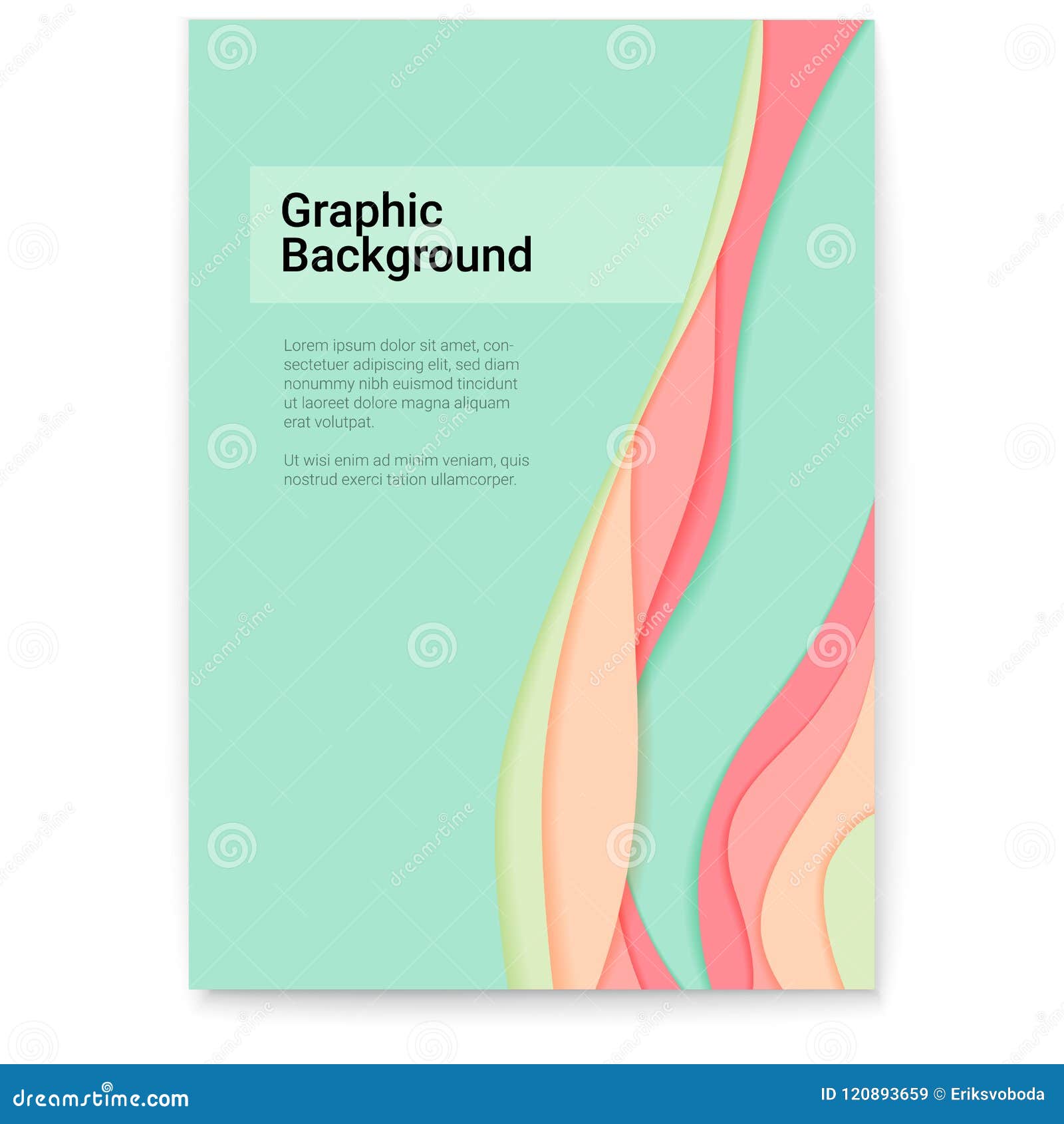 Abstract Paper Cut Design with Multi Layers Forms. Vector Cover Design ...