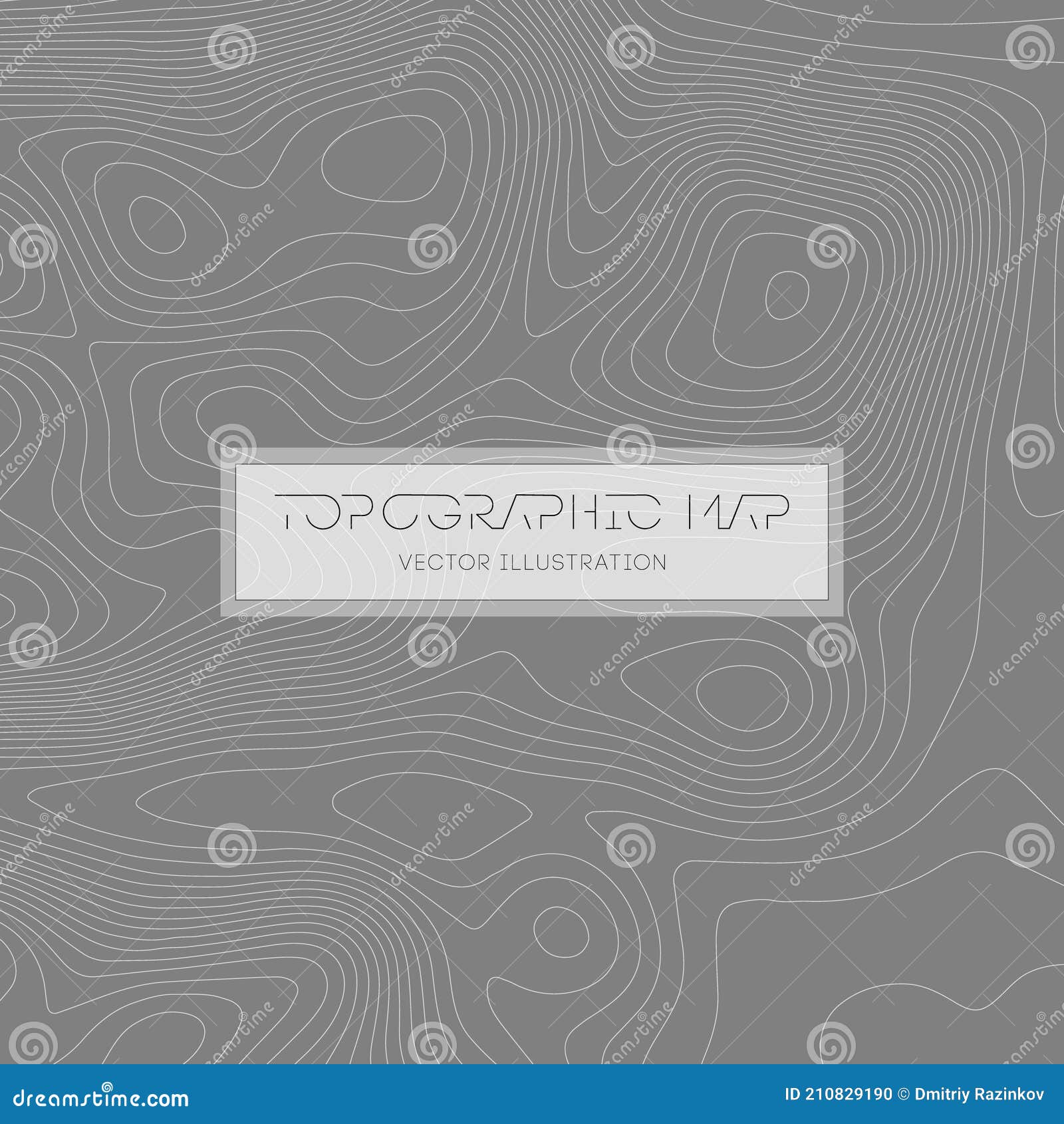 Abstract Paper Cut Shapes. Topographic Map on White Background. Topo ...