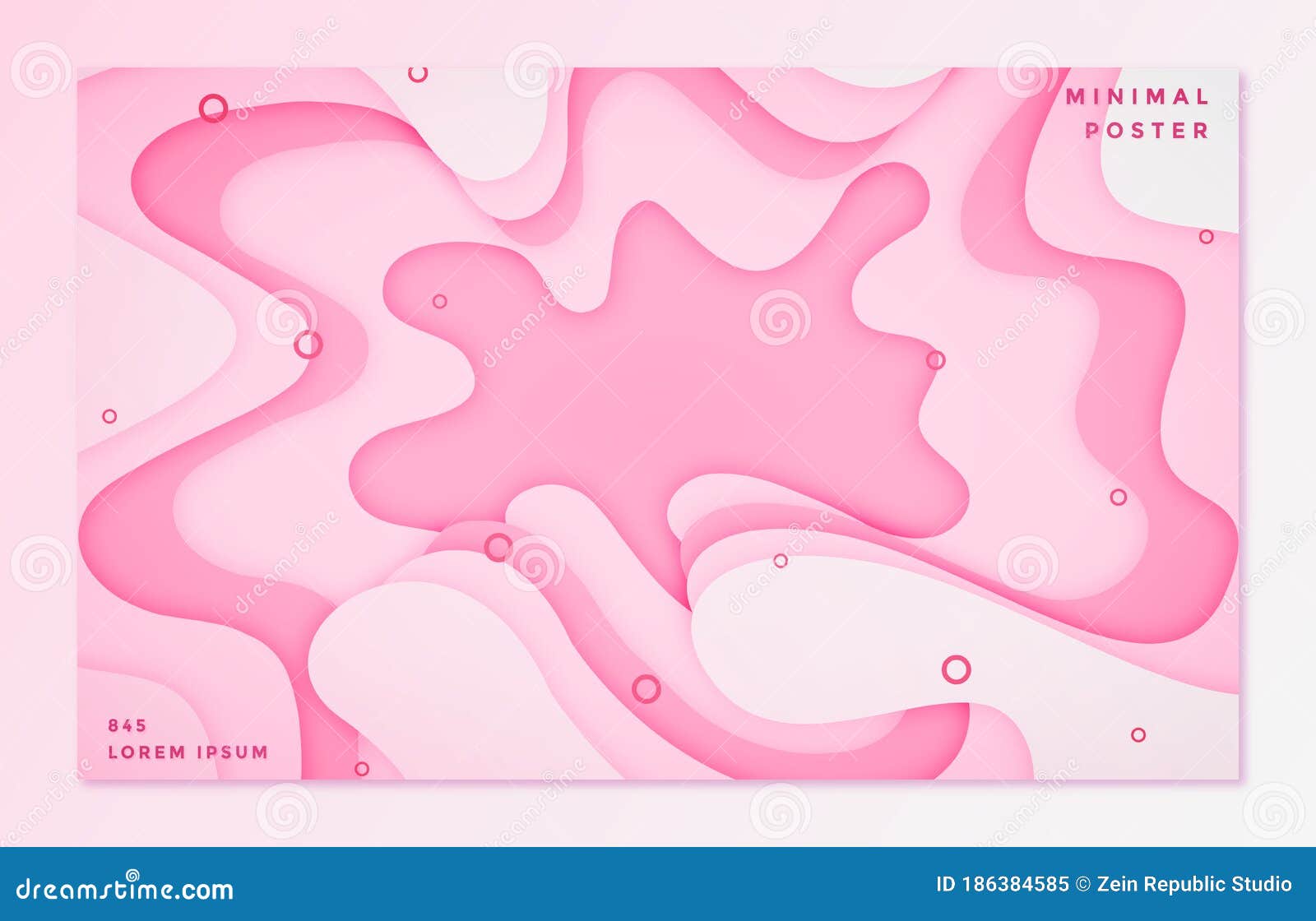 Abstract Paper is Cut with a Soft Pink Color Stock Vector ...
