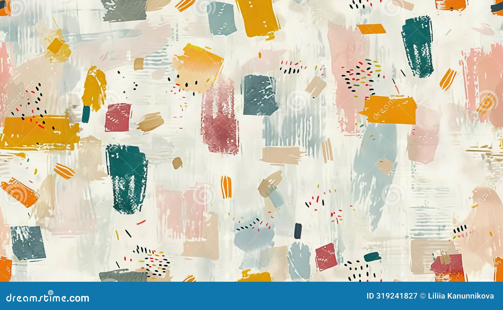 Abstract Paper Cutouts Form a Seamless Pattern Against a Muted Backdrop ...