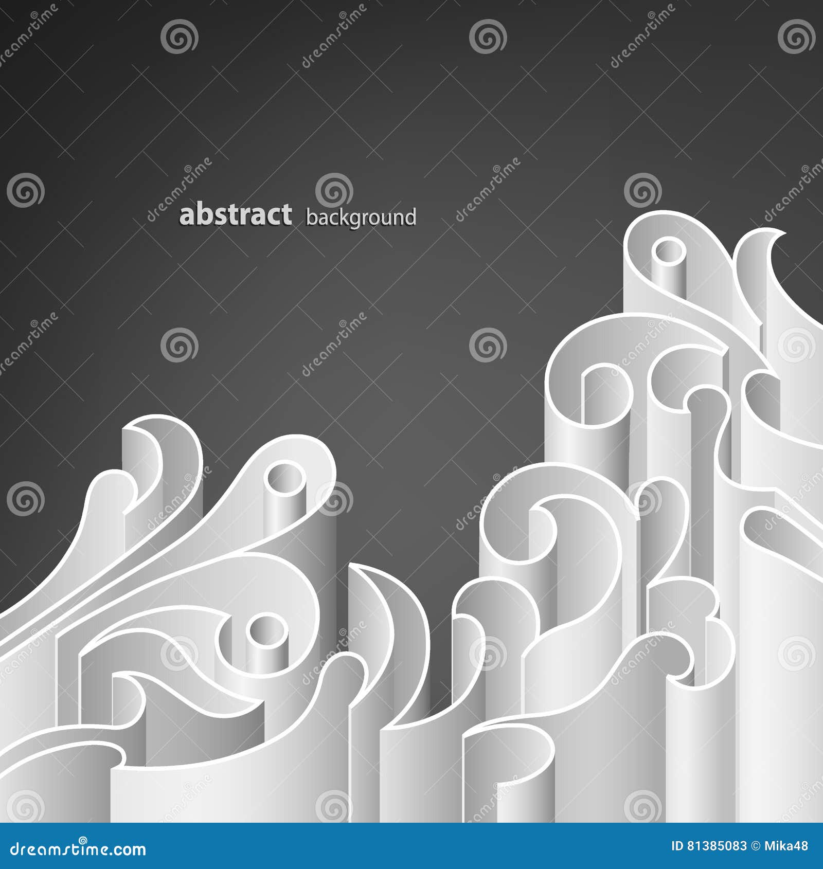 Abstract paper forms stock vector. Illustration of bend - 81385083