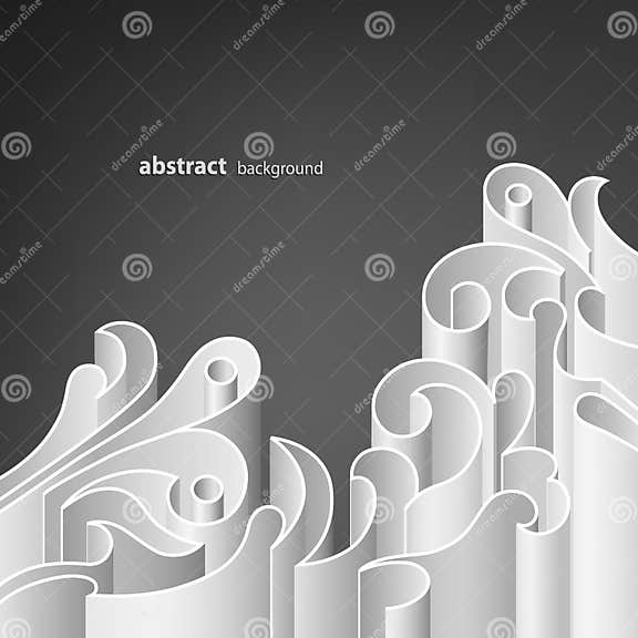 Abstract paper forms stock vector. Illustration of bend - 81385083