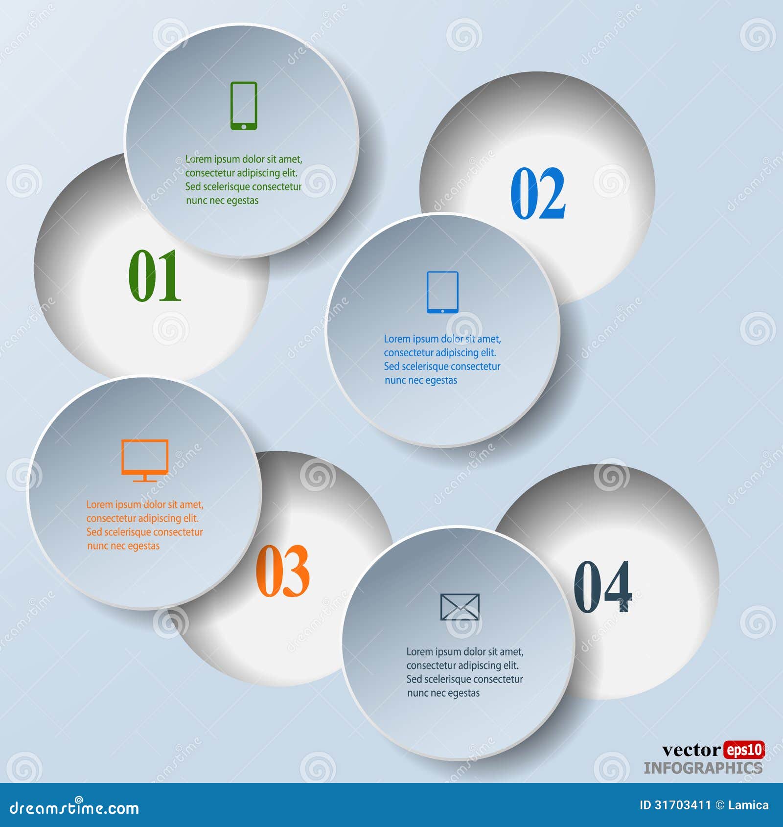 Abstract Paper Infographics. Internal and External Stock Vector ...