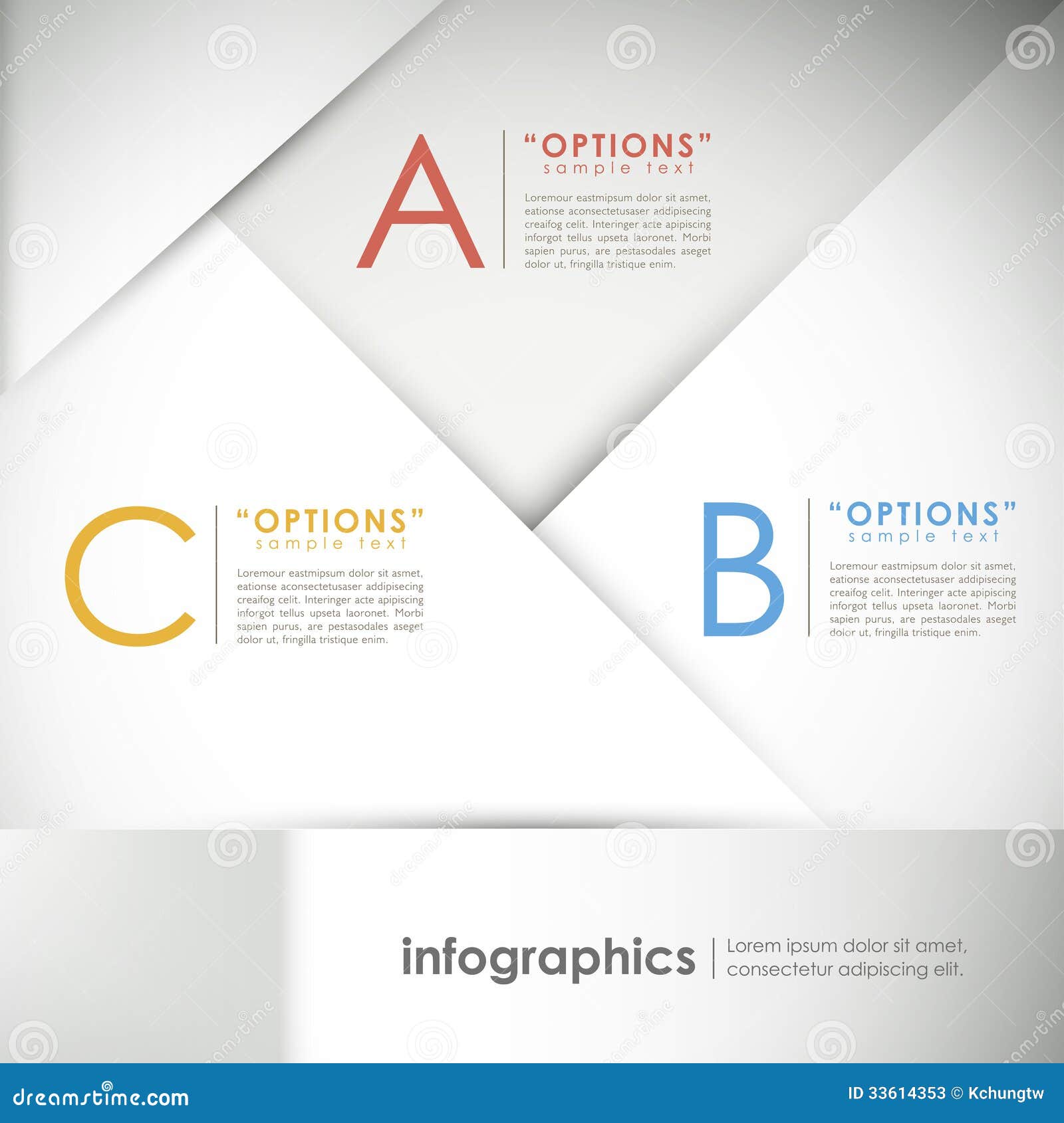 Abstract Paper Infographic Elements Stock Vector - Illustration of ...