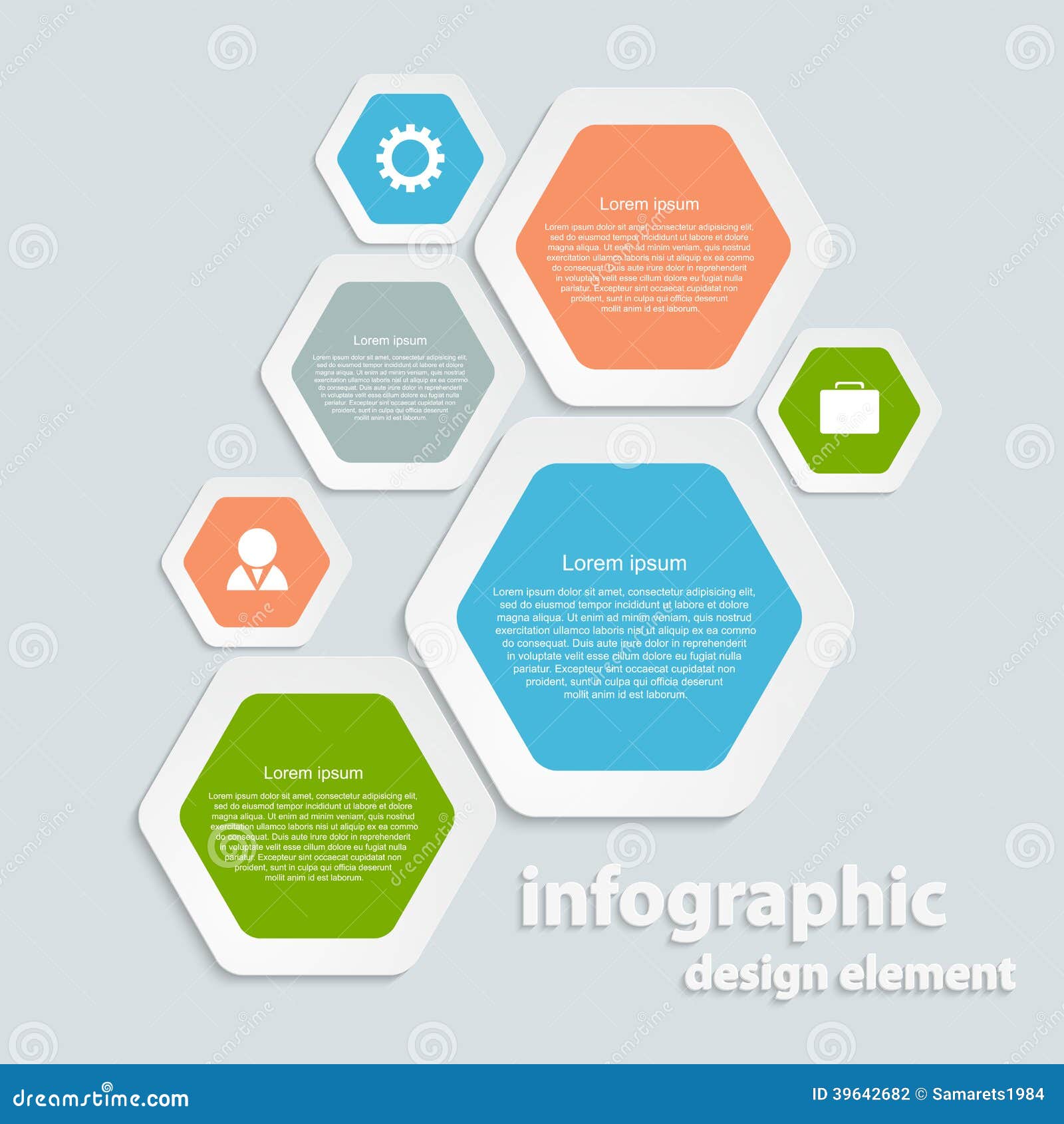 Abstract Paper Infographic. Stock Vector - Illustration of banner ...